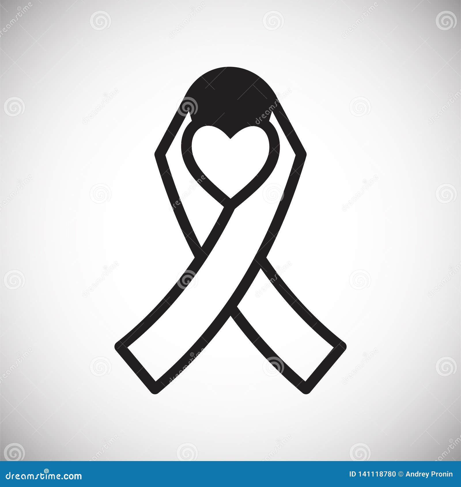Awareness Icon on Background for Graphic and Web Design. Simple Vector ...