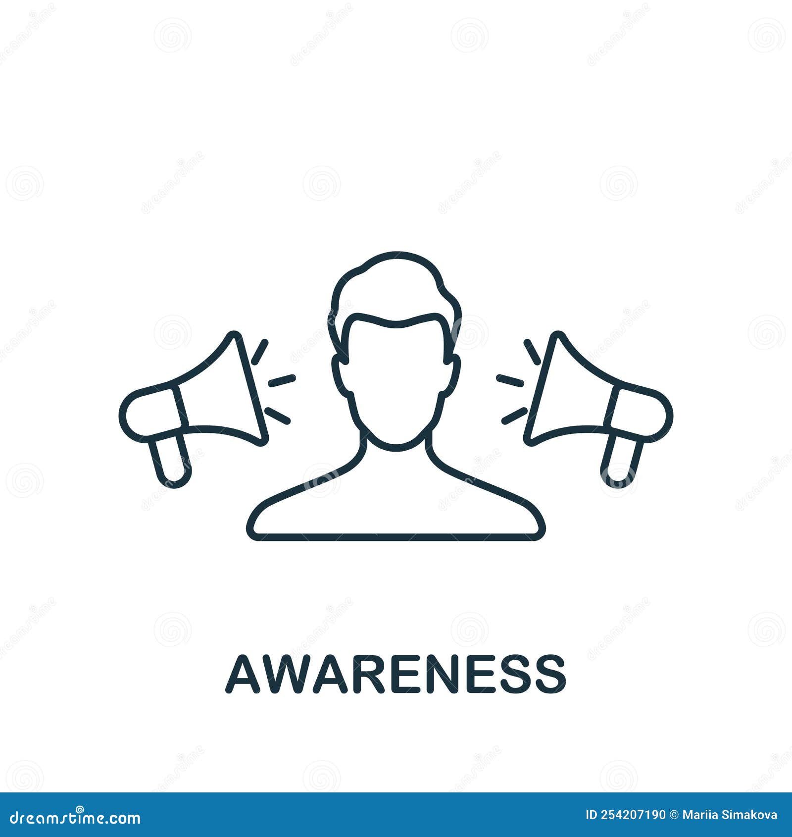 Awareness Icon. Line Simple Personality Icon for Templates, Web Design ...