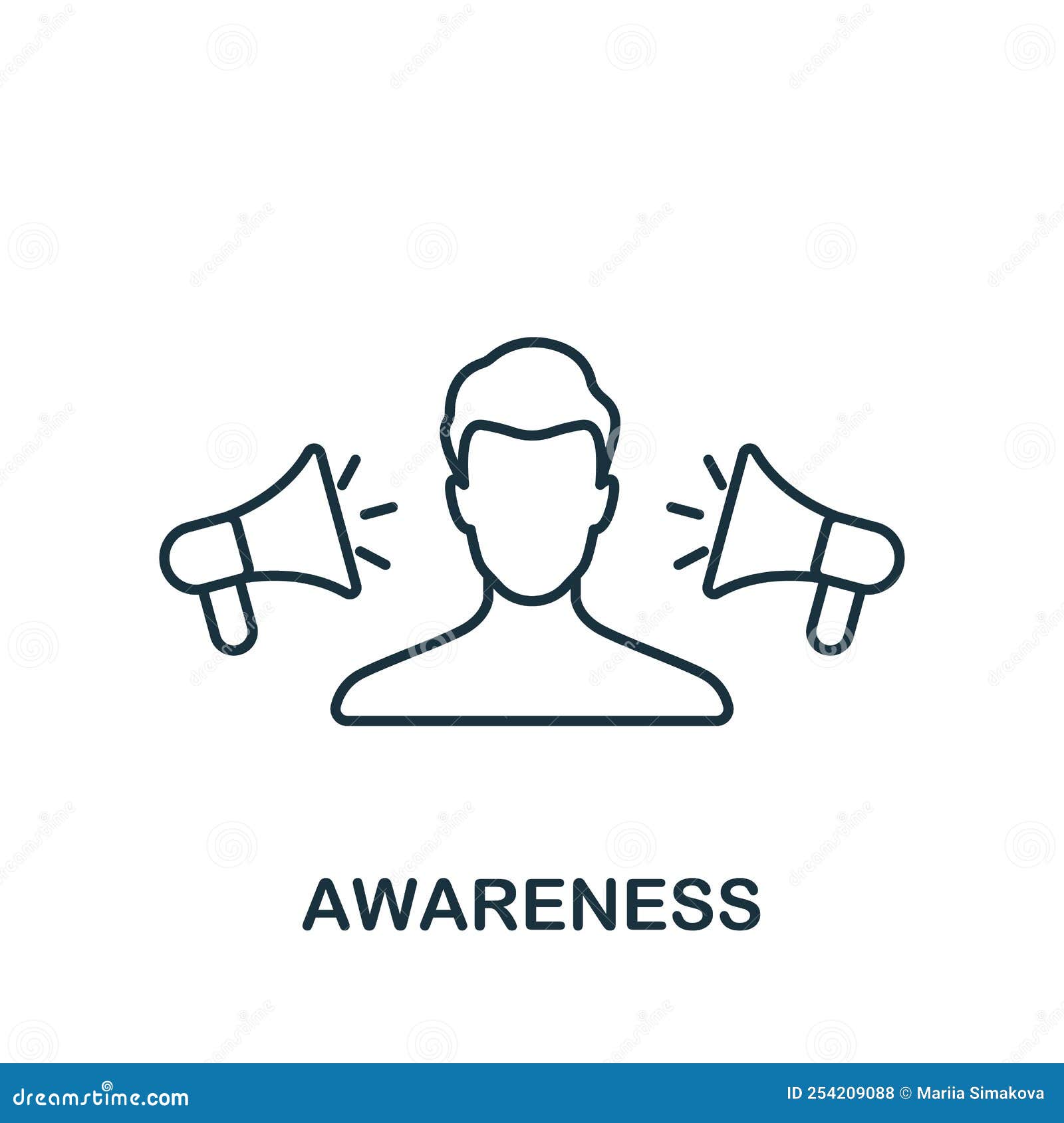 Awareness Icon. Line Simple Personality Icon for Templates, Web Design ...