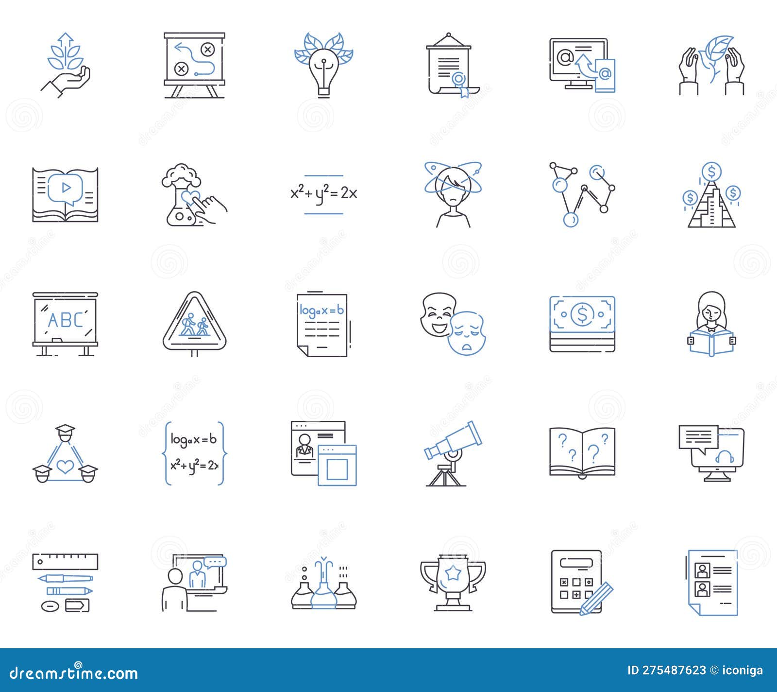 Awareness Line Icons Collection. Consciousness, Insight, Perception ...