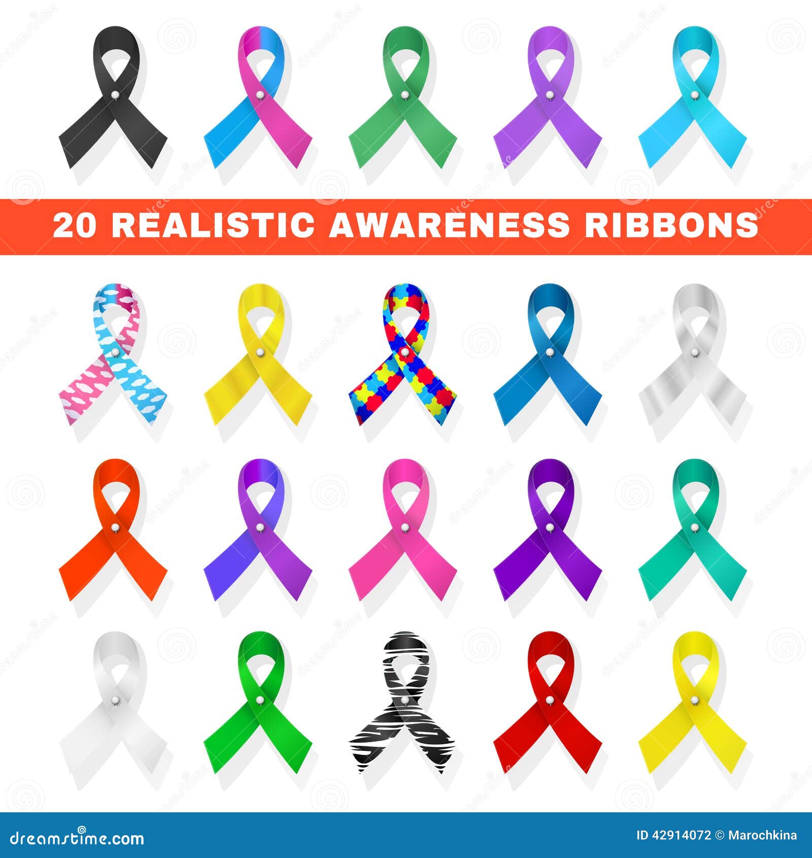 Awareness Ribbon Stock Vector - Image: 42914072