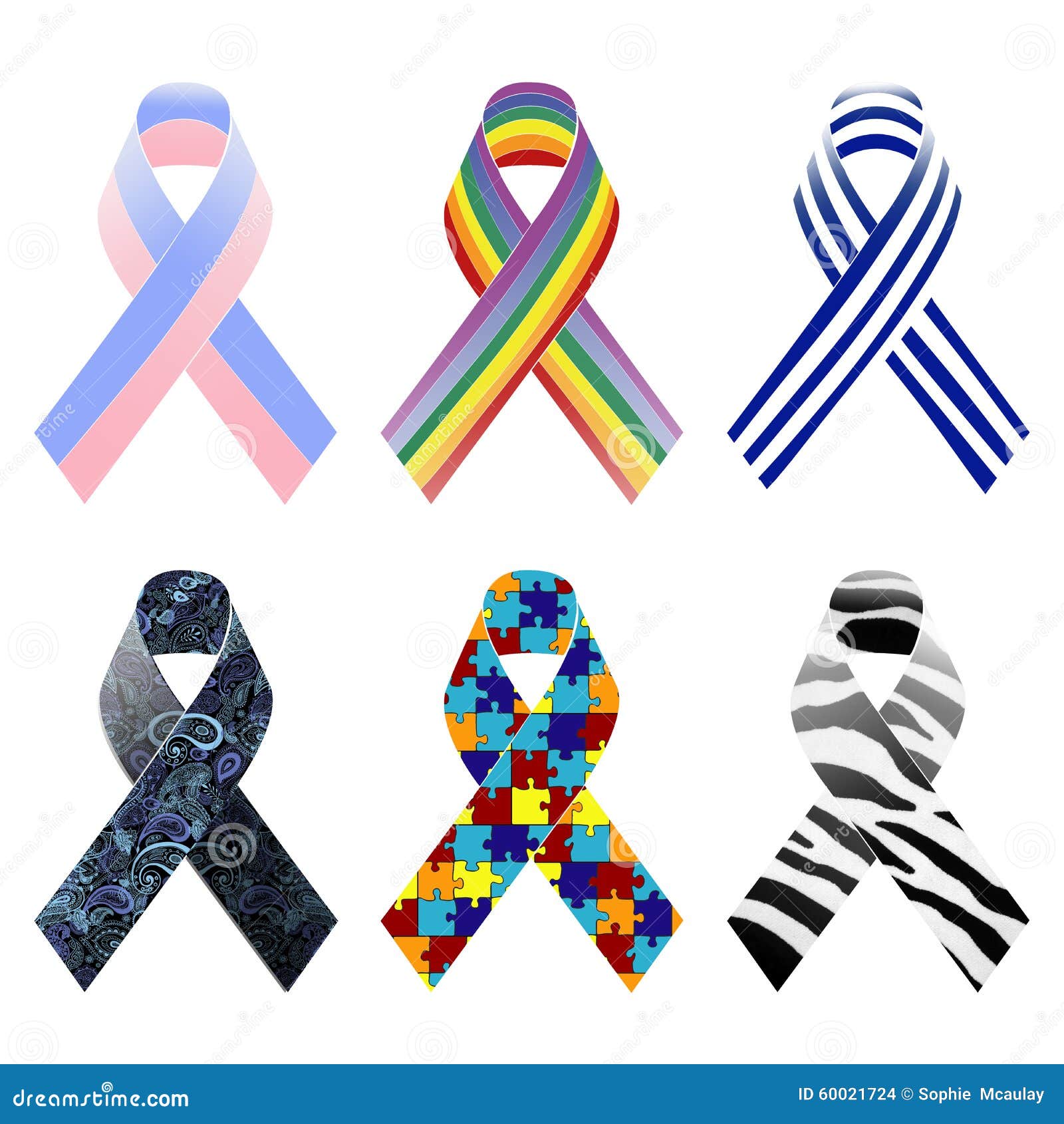 Awareness Ribbons Pattern Stock Illustrations – 297 Awareness Ribbons ...
