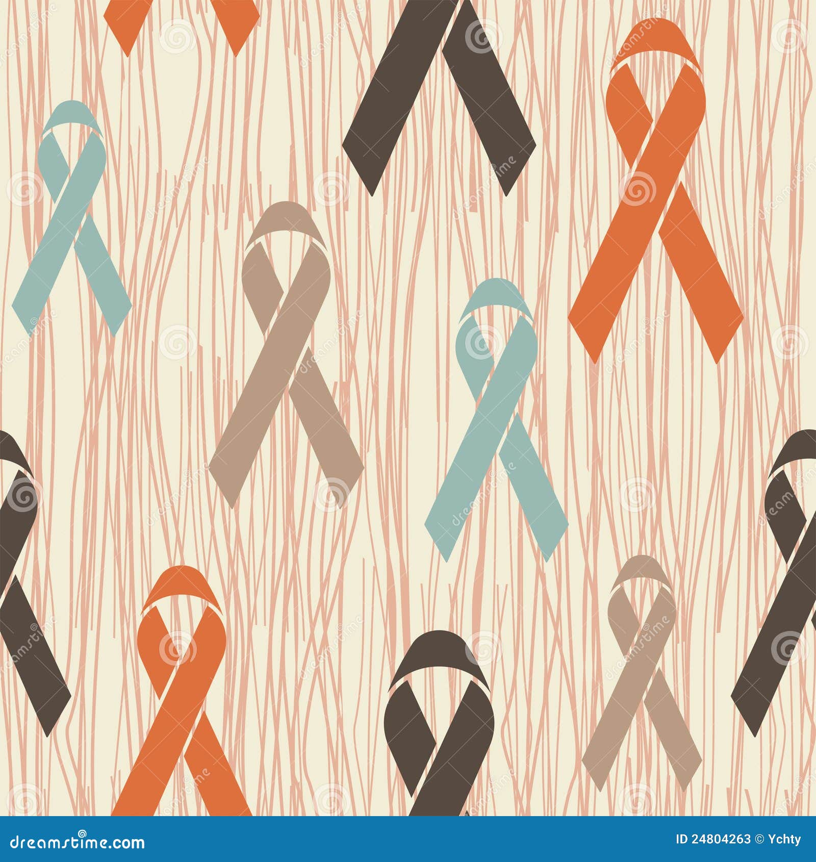 Awareness Ribbons Seamless Pattern Stock Vector - Illustration of ...