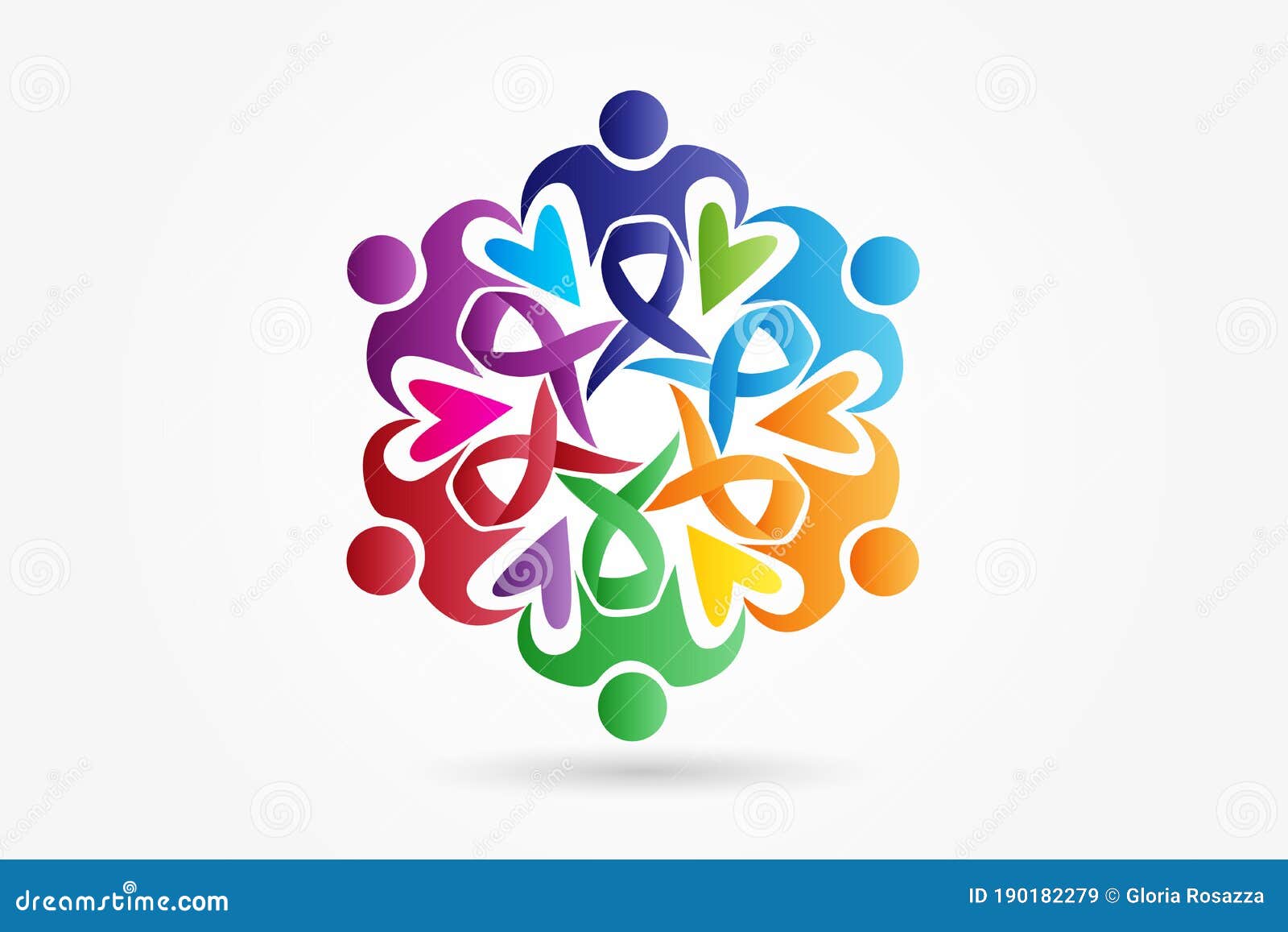 Awareness Teamwork People Logo Vector Stock Vector - Illustration of ...