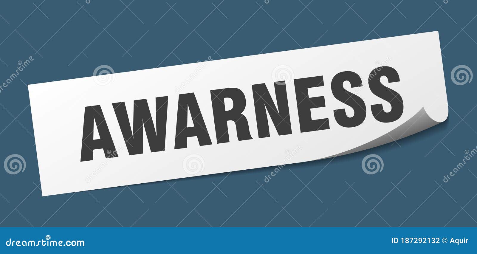 Awarness Sticker. Awarness Square Isolated Sign Stock Vector ...