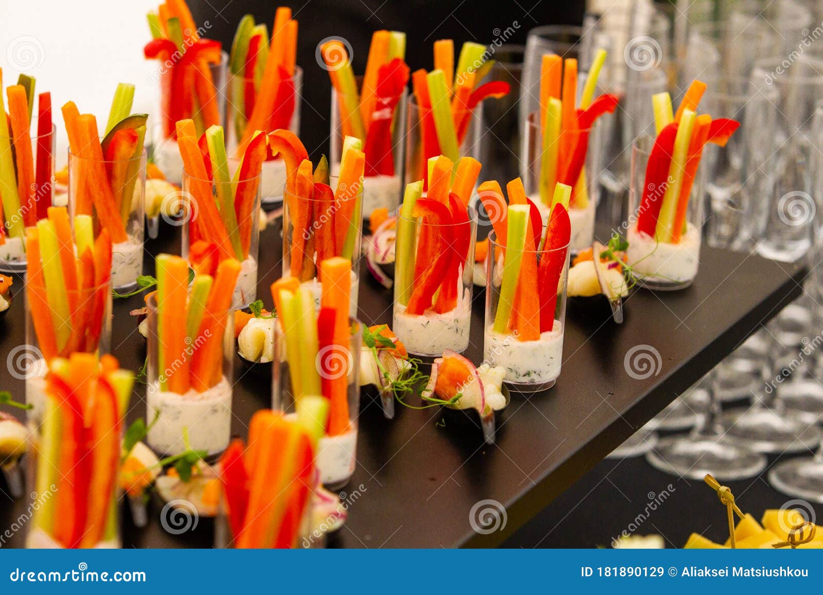 The Away a Catering Presentation Stock Image - Image of appetizer ...