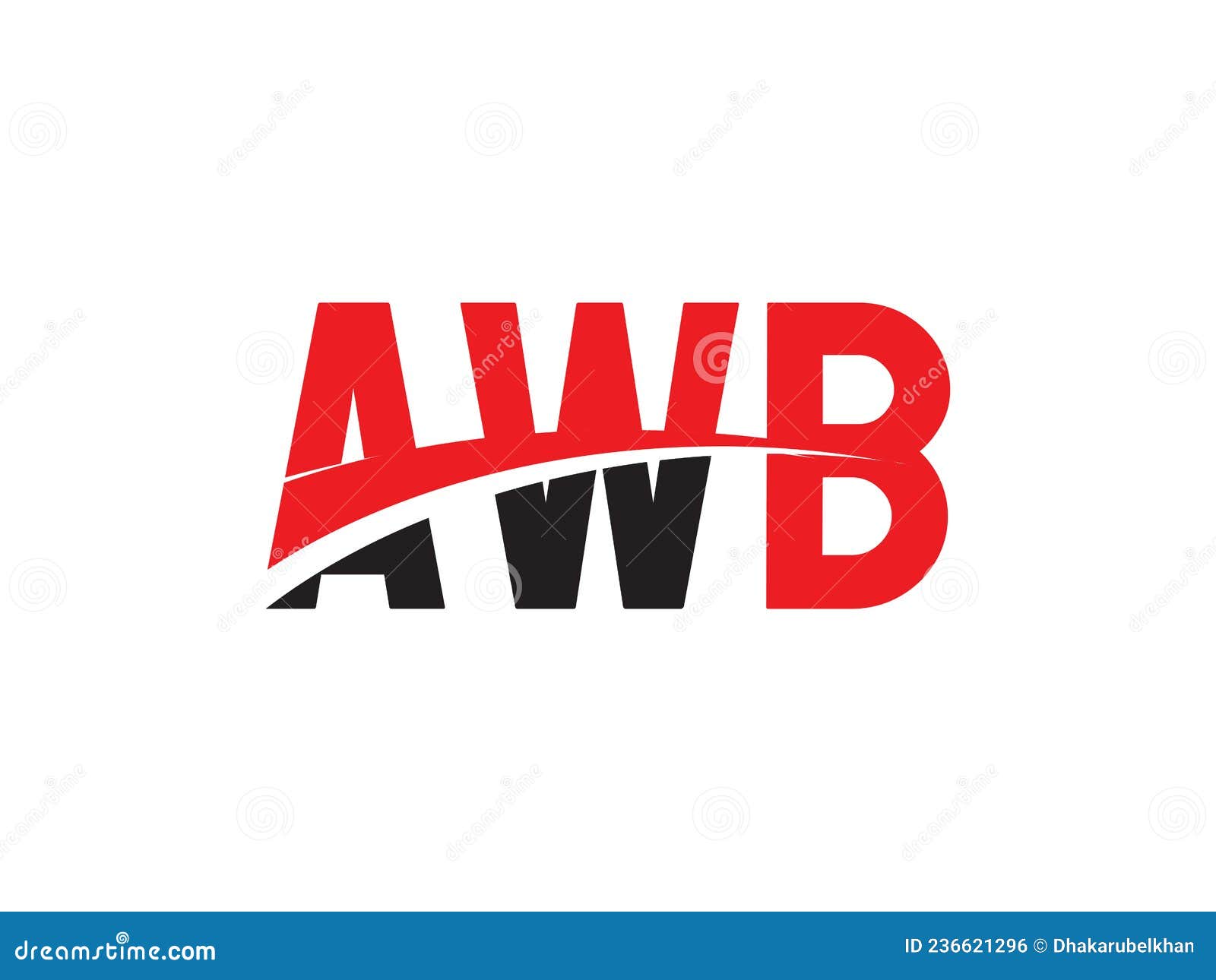 AWB Letter Initial Logo Design Vector Illustration Stock Vector ...