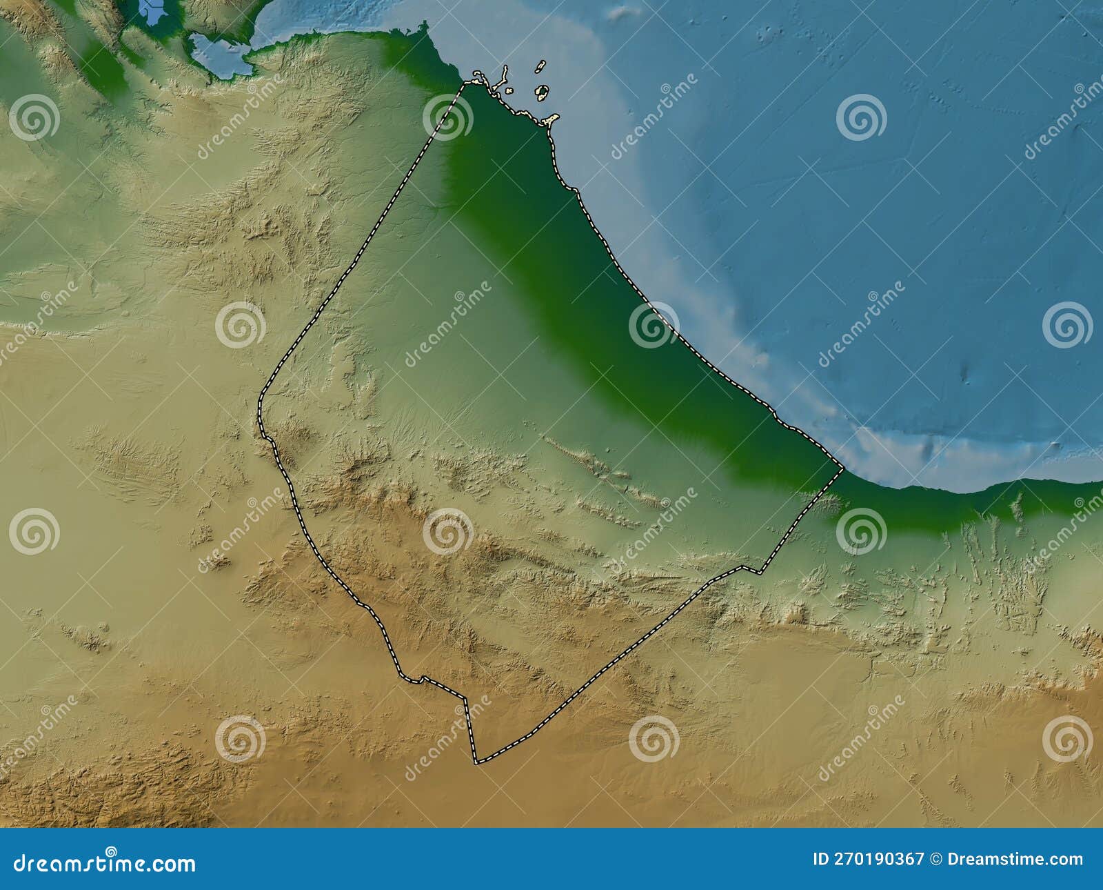 Awdal, Somalia. Physical. No Legend Stock Illustration - Illustration ...
