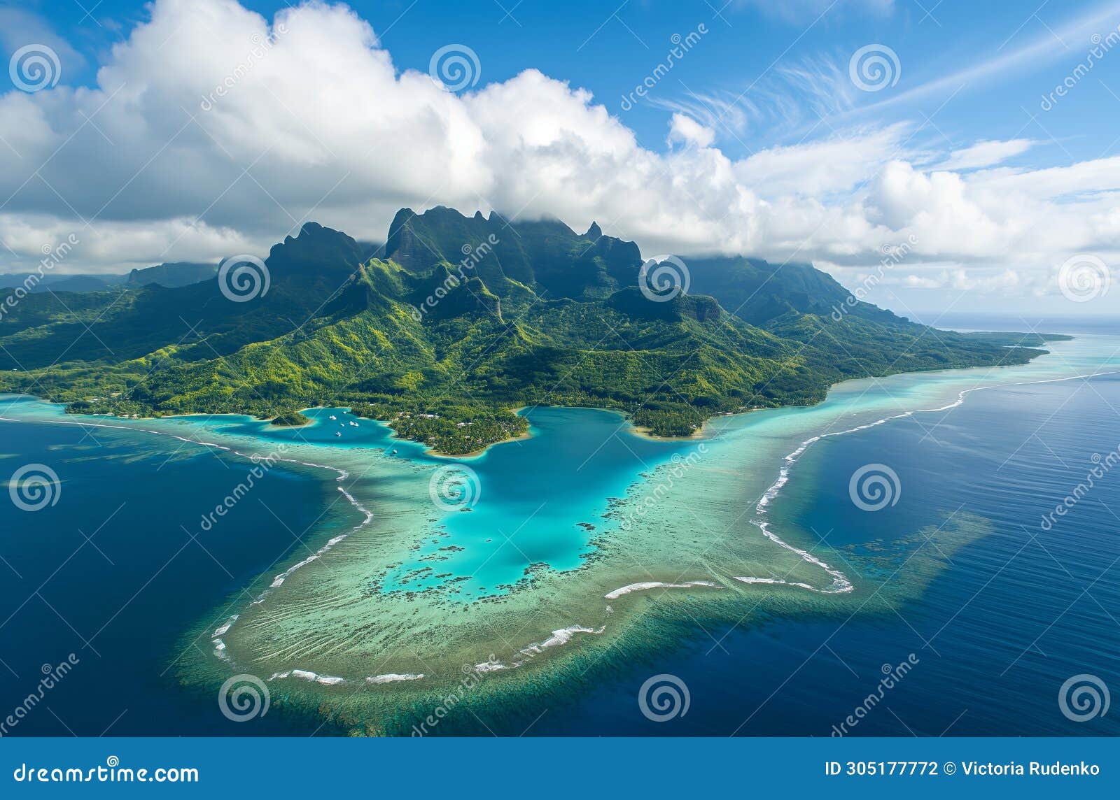 Awe-Inspiring Aerial View of Island in Vast Ocean Stock Photo - Image ... Awe-Inspiring Aerial View of Island in Vast Ocean Stock Photo - Image ...