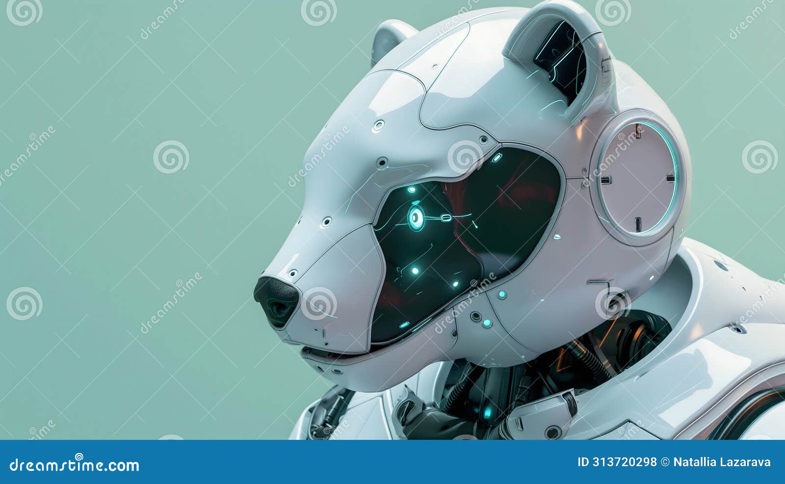 Awe-inspiring AI Creation, Featuring Head of Bear, Representing Courage ...
