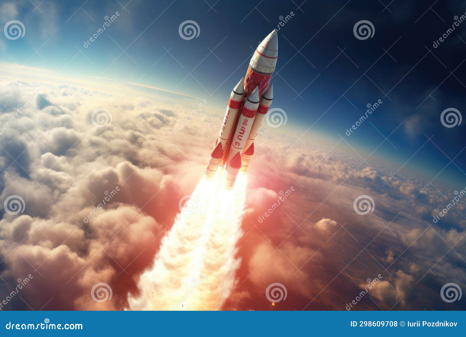 Awe-Inspiring Rocket Launch Depicting Space Exploration and Discovery ...