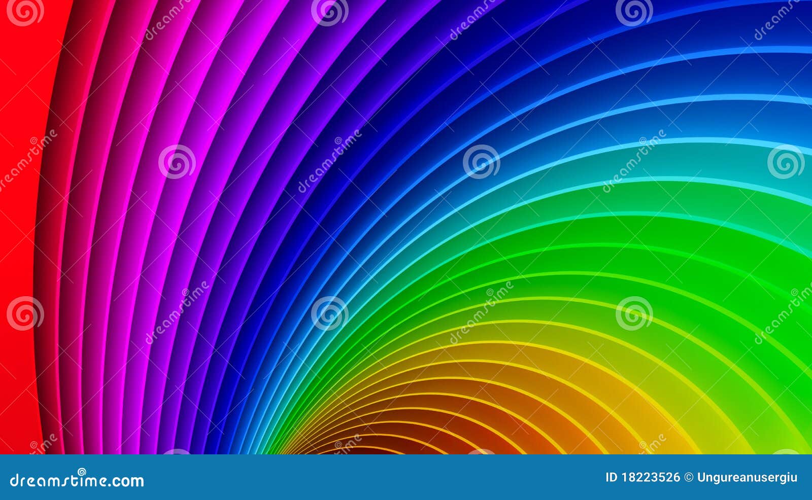 Awesome 3d Rainbow Background Stock Illustration - Illustration of ...