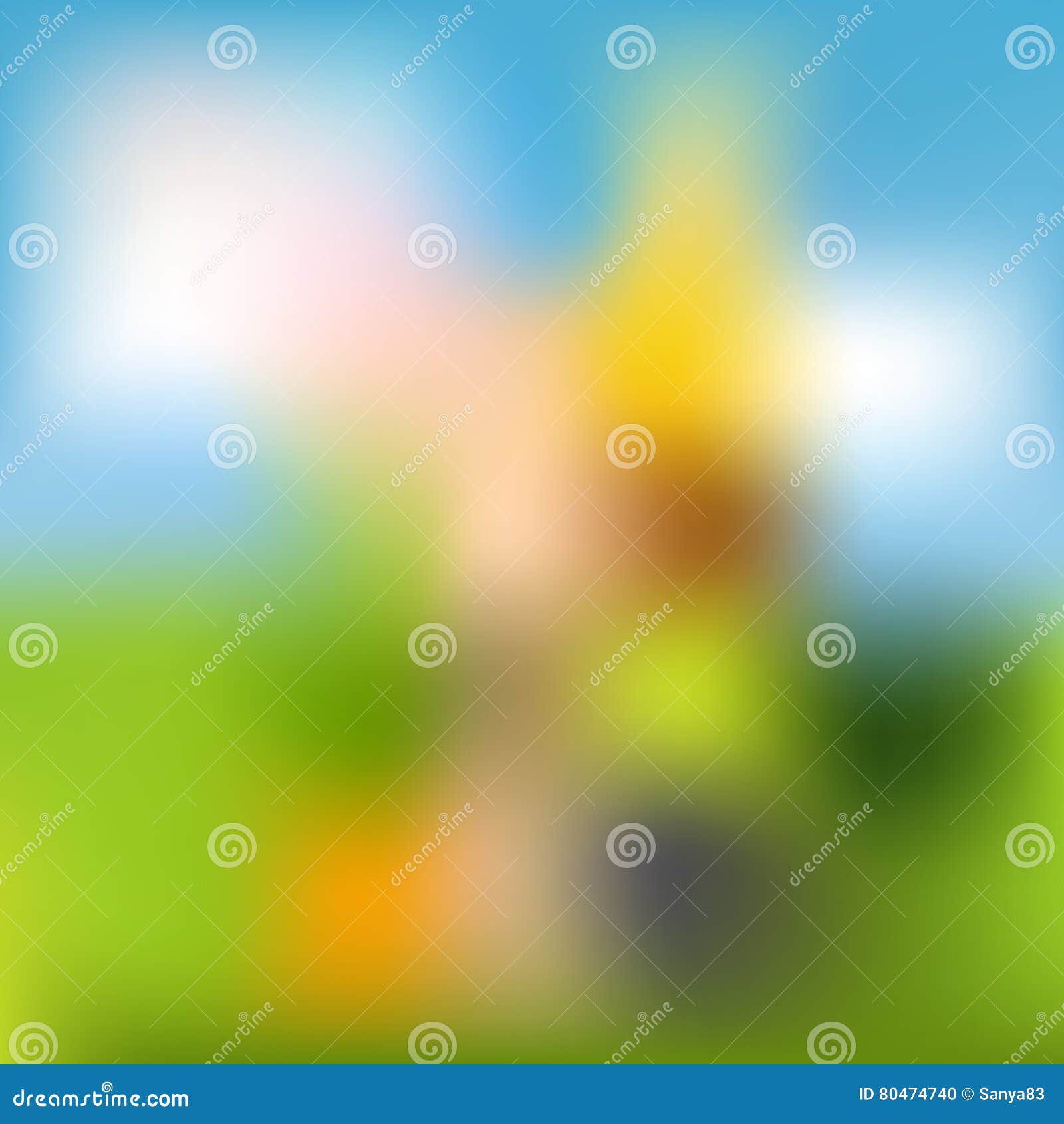 Awesome Abstract Blur Illustration in Vector Graphics. Stock Vector ...