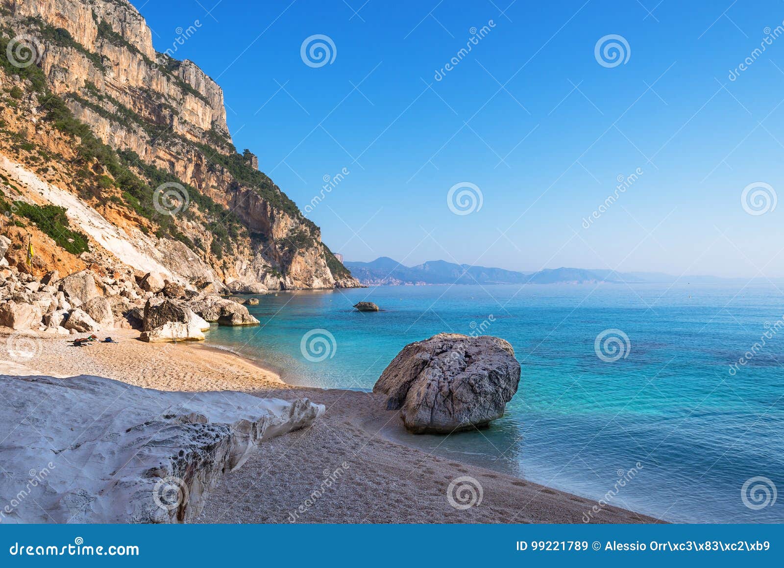 Cala Goloritze Beach, Sardinia, Italy Stock Image - Image of ...
