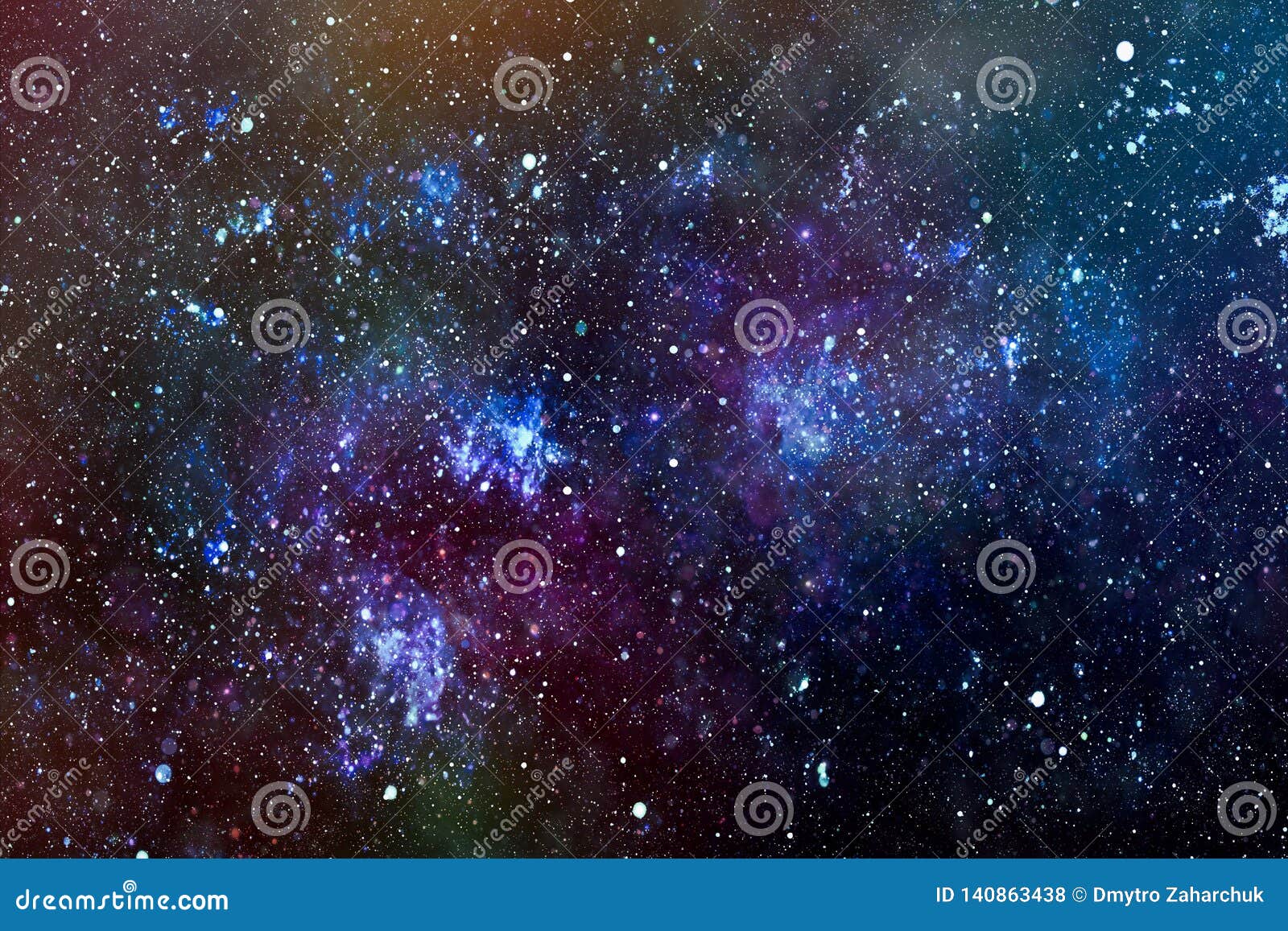 Awesome Beautiful Nebula Somewhere in Outer Space. Colorful Space Stock ...