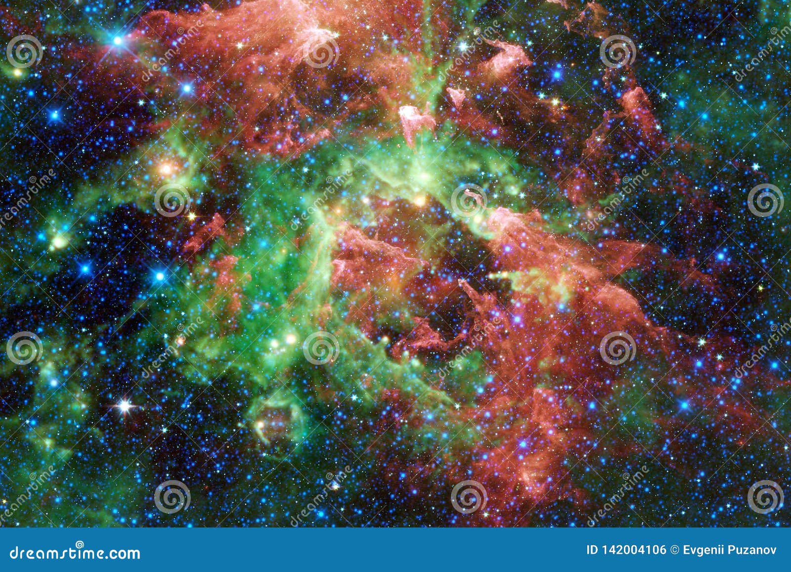 Awesome Beautiful Nebula Somewhere in Outer Space Stock Photo - Image ...