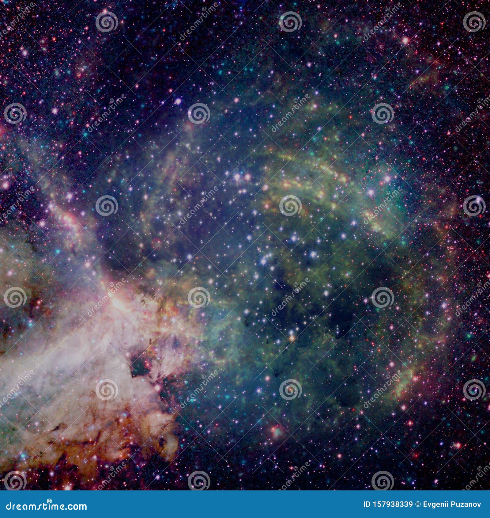 Awesome Beauty of Starfield Somewhere in Deep Space Stock Image - Image ...