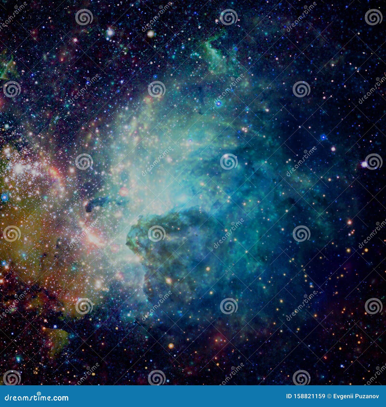 Awesome Beauty of Starfield Somewhere in Deep Space Stock Image - Image ...