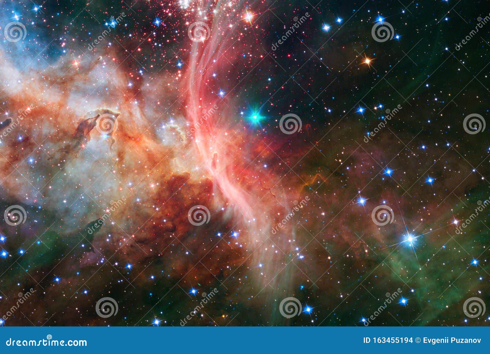 Awesome Beauty of Starfield Somewhere in Deep Space Stock Photo - Image ...