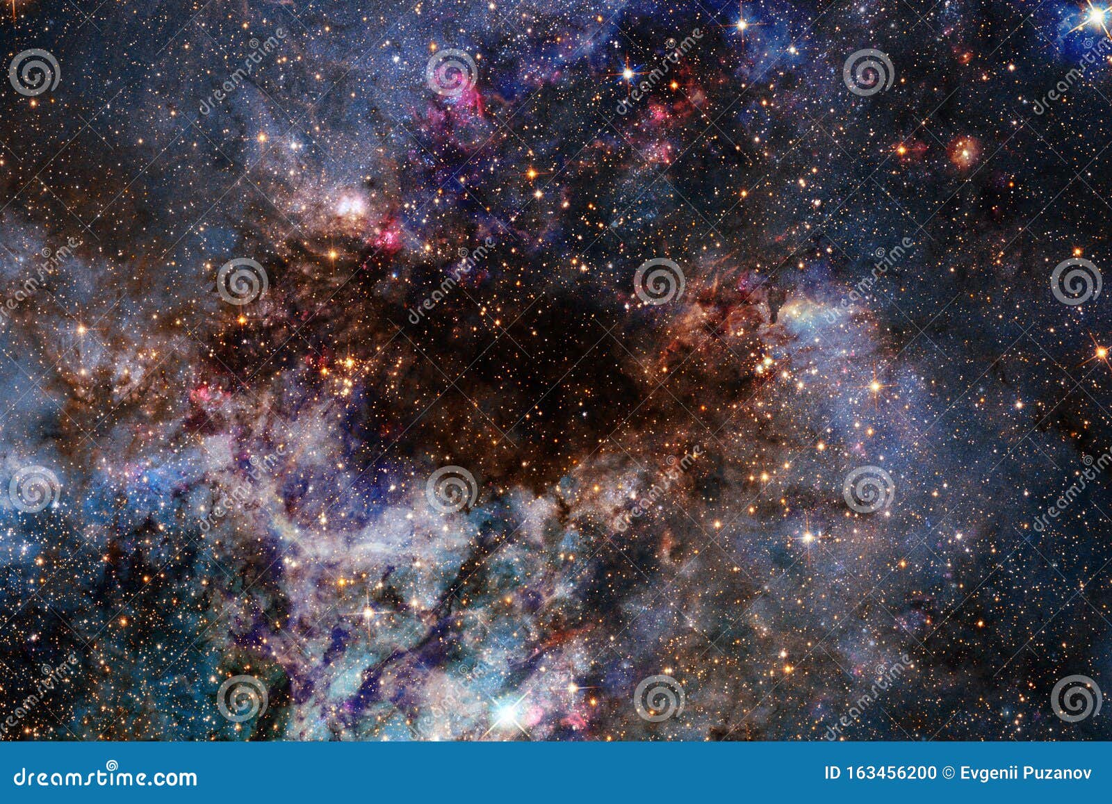 Awesome Beauty of Starfield Somewhere in Deep Space Stock Photo - Image ...