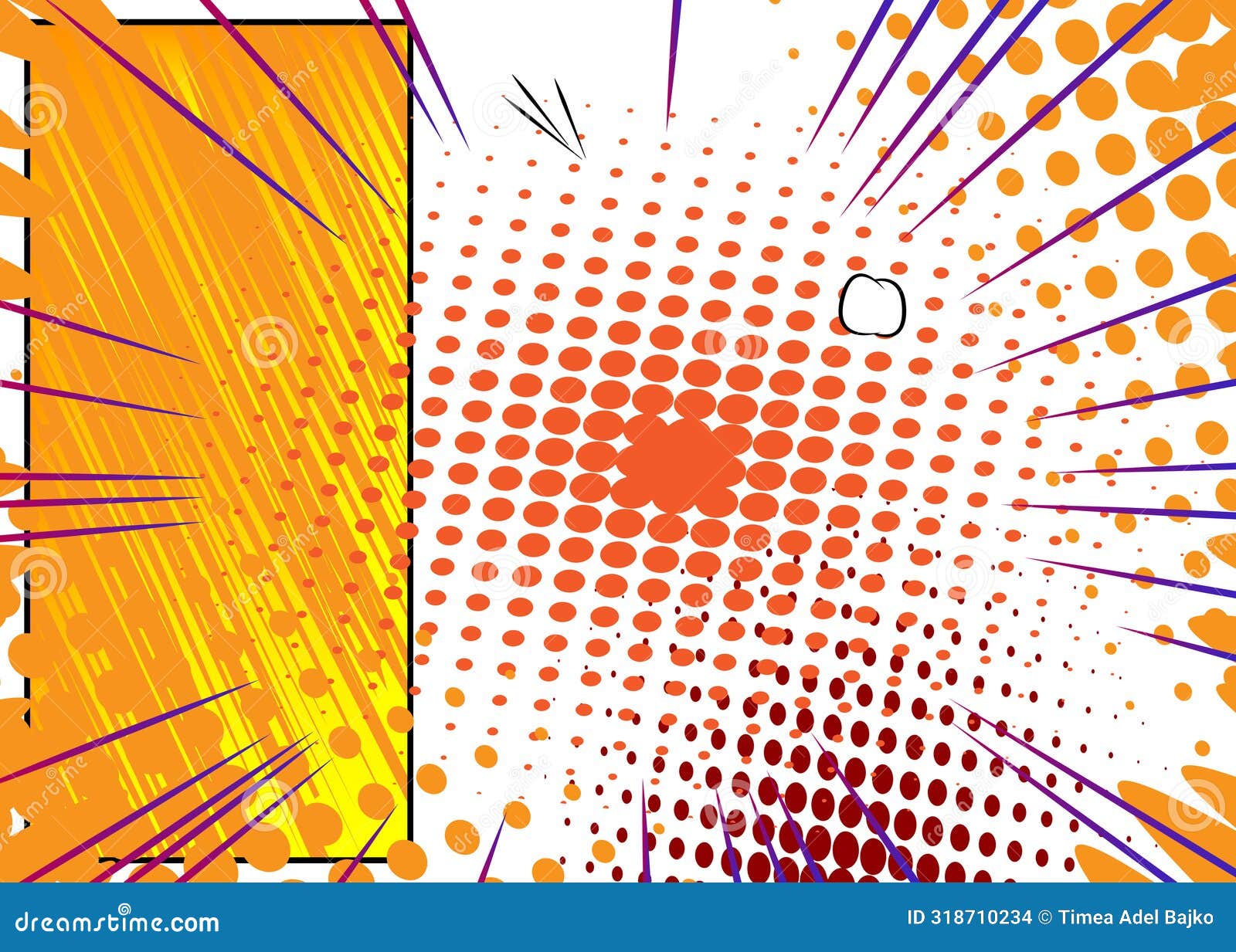 Awesome Cartoon Background, Comic Book Abstract Page Layout Backdrop ...