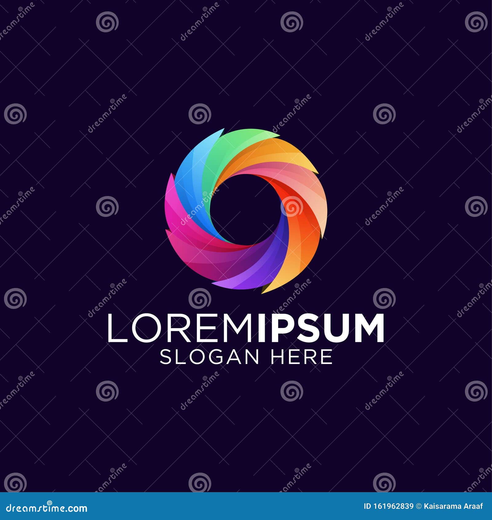 Awesome Colorful Letter O Logo Template Stock Vector - Illustration of ...