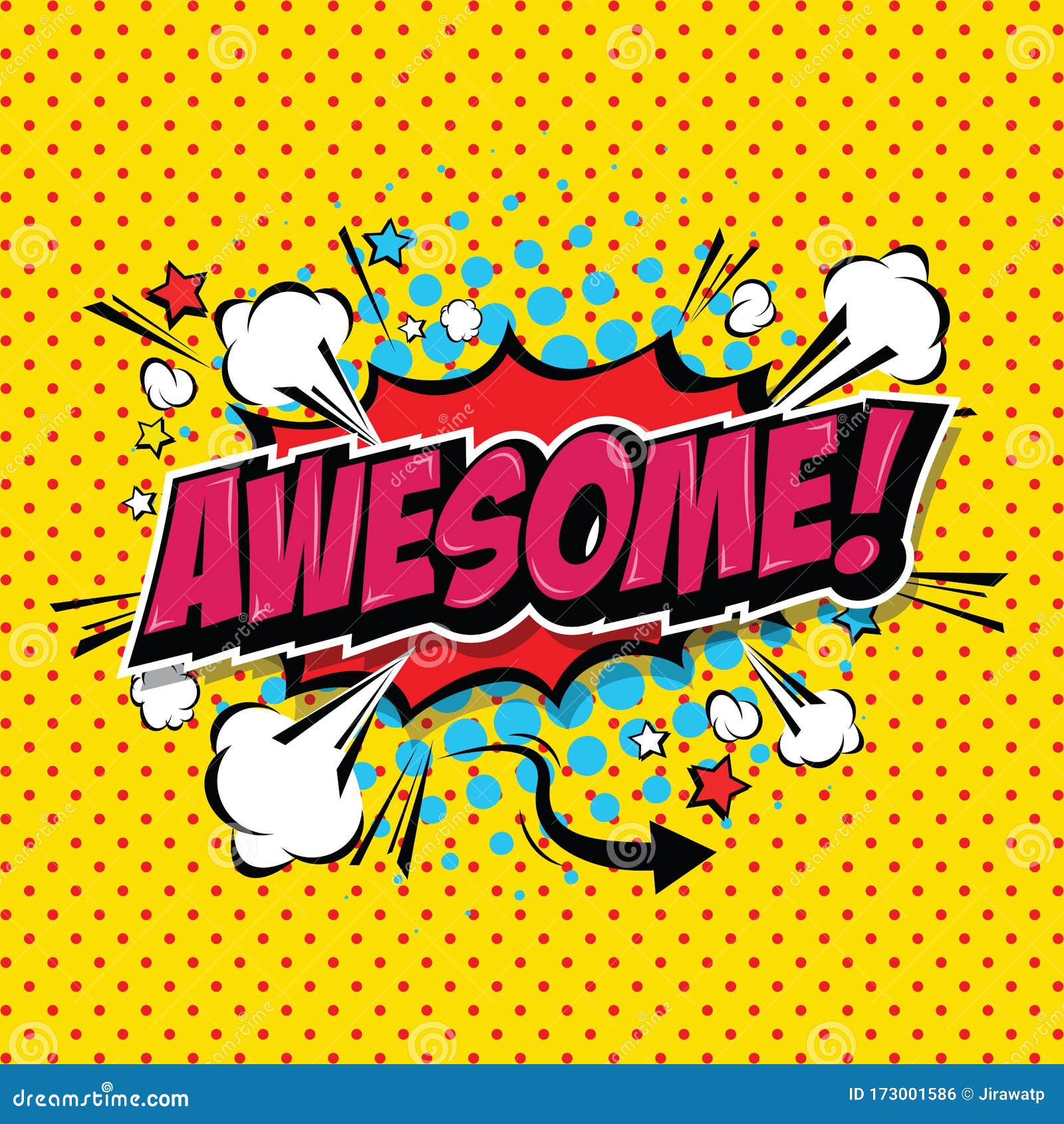 Awesome Comic Vector Cartoon Illustration Explosions. Comics Boom ...