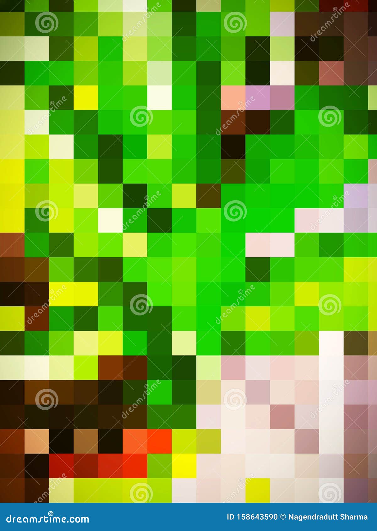 Awesome Digital Pattern of Squares in Colours Stock Illustration ...