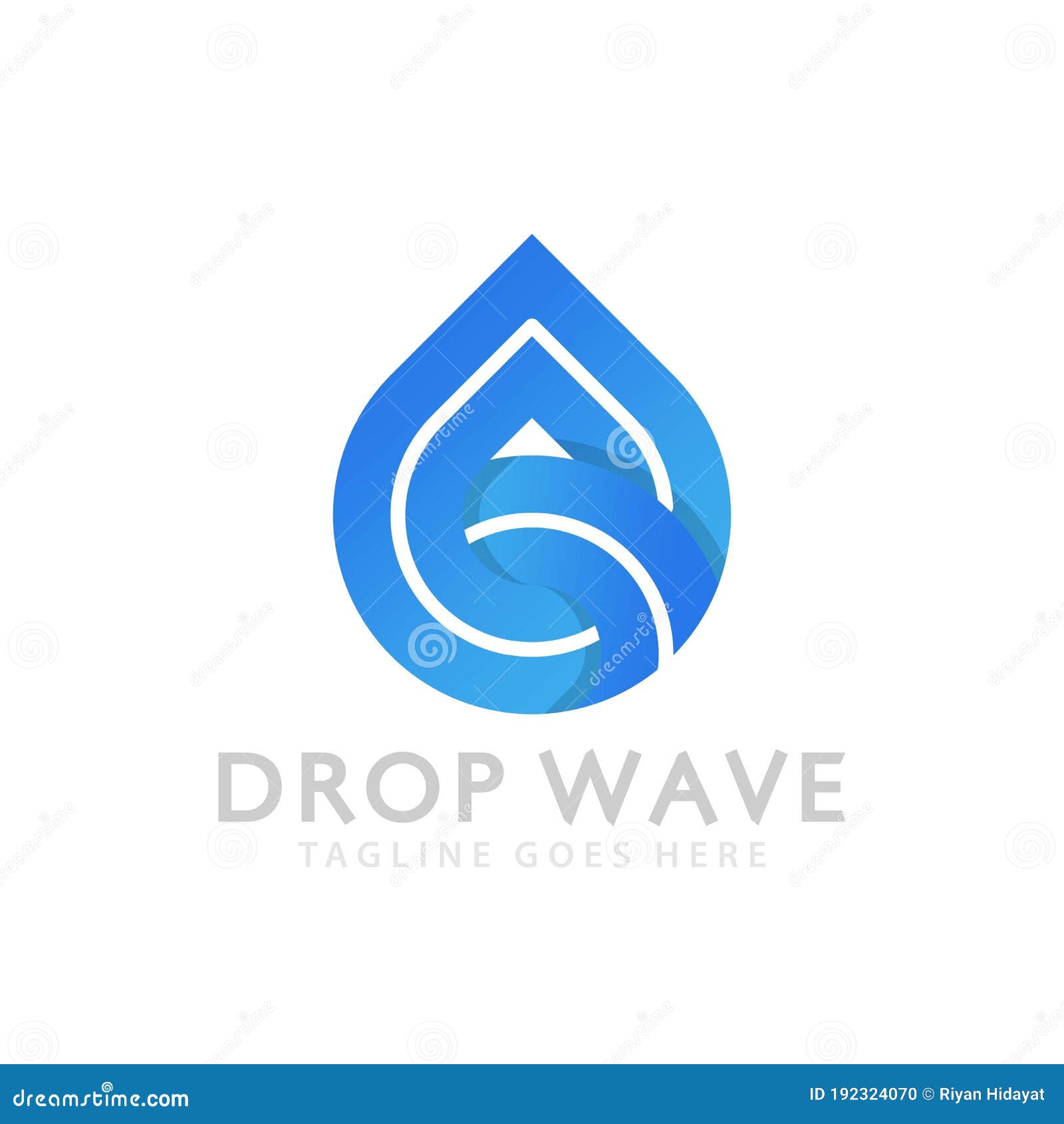 Awesome Drop Pure Wave Logos Design Vector Illustration Template Stock ...