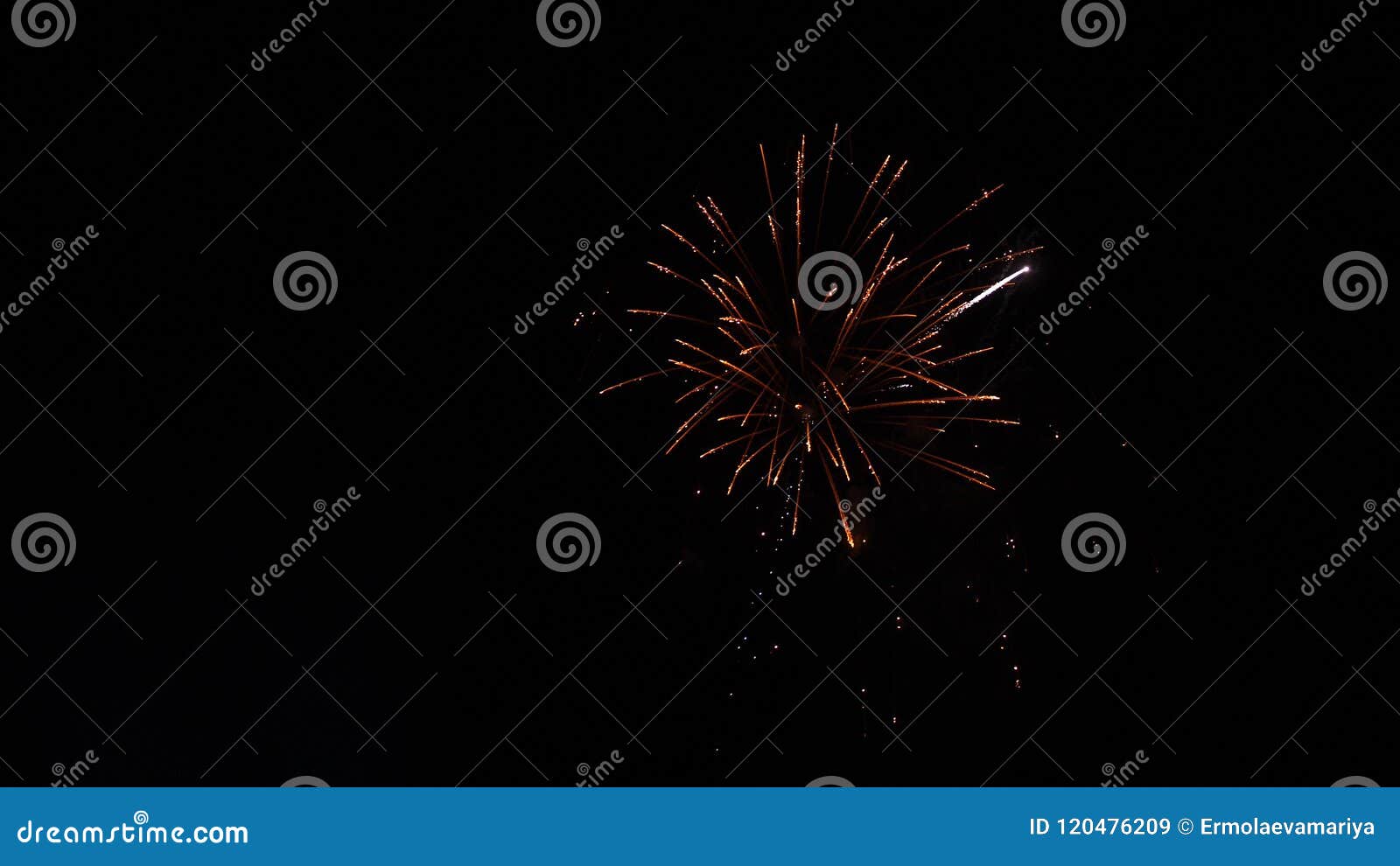 Awesome Fireworks Explosion in the Night Sky Stock Image - Image of ...