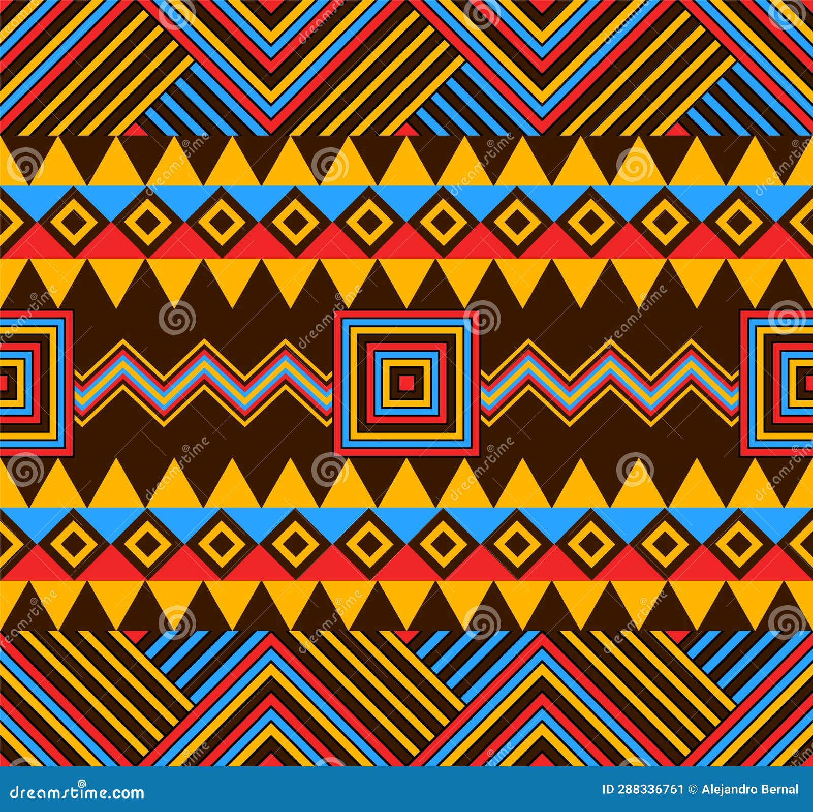Awesome Geometric Seamless Pattern Art Based On Colombian Indigenous ...