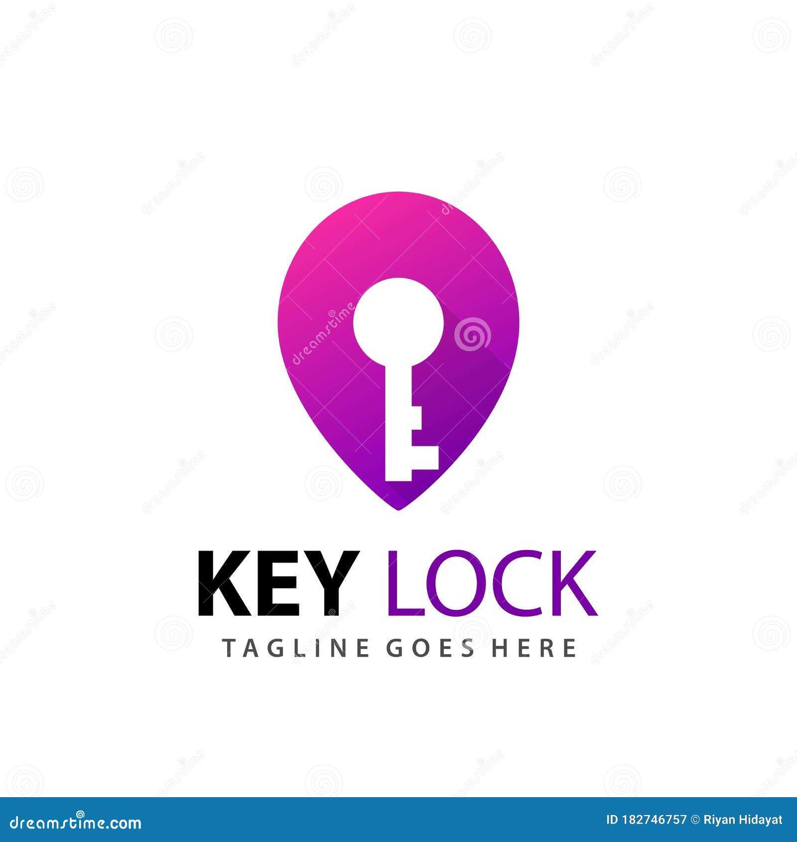 Awesome Gradient Key Location Modern Logo Design Template Vector Stock ...