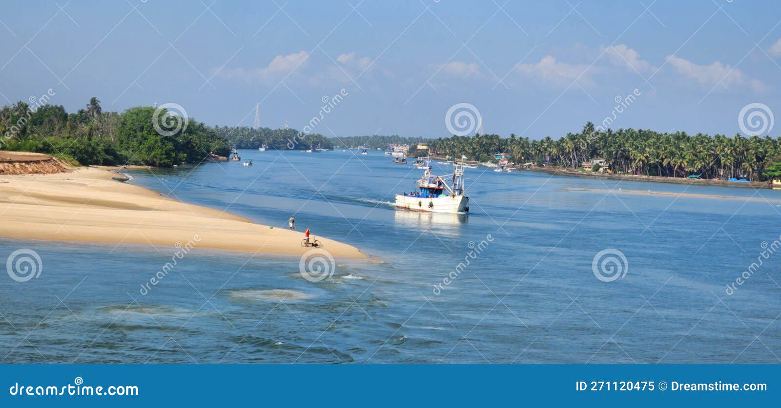 Awesome Island in goa stock image. Image of sand, water - 271120475