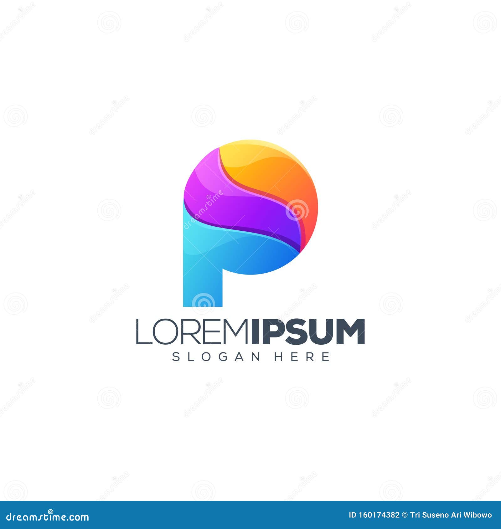 Letter P Logo Design Vector Illustration Stock Illustration ...