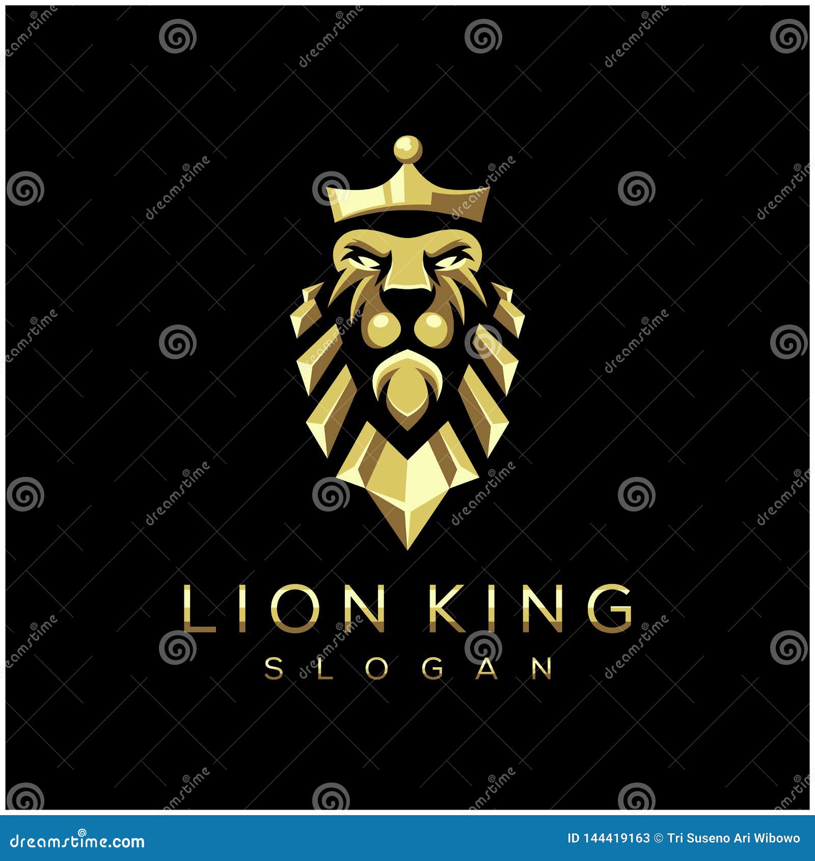 Awesome Lion King Logo Vector Illustration Editorial Stock Photo ...