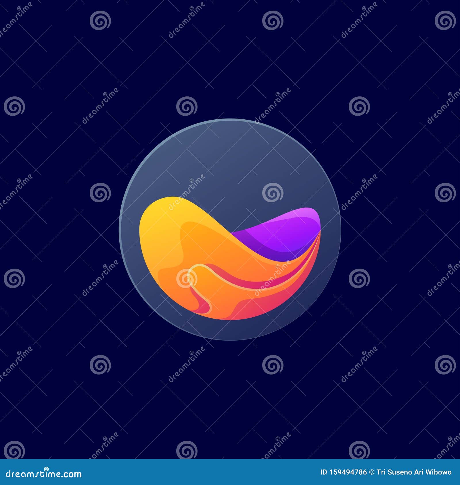 Liquid Logo Design Vector Illustration Stock Illustration ...