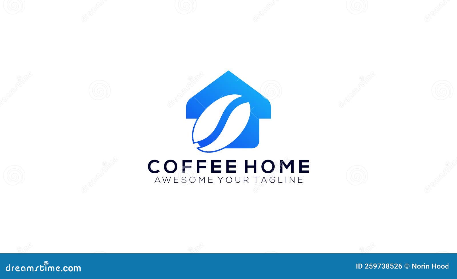 Coffee Home Logo Design Vector Template Stock Vector - Illustration of ...