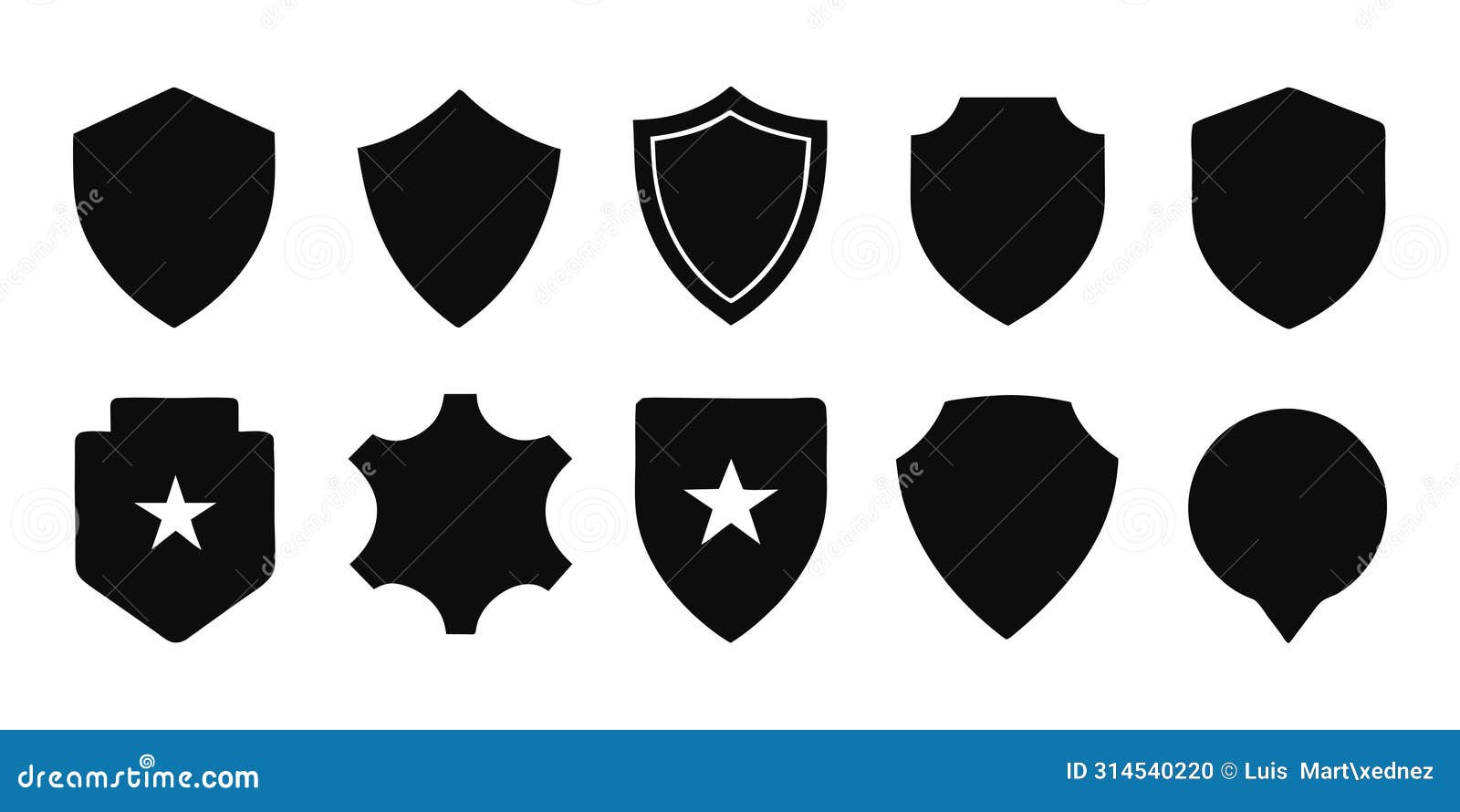 Awesome Lovely Shield, Badges Vector Art Set. Flat Black Color Stock ... Awesome Lovely Shield, Badges Vector Art Set. Flat Black Color Stock ...