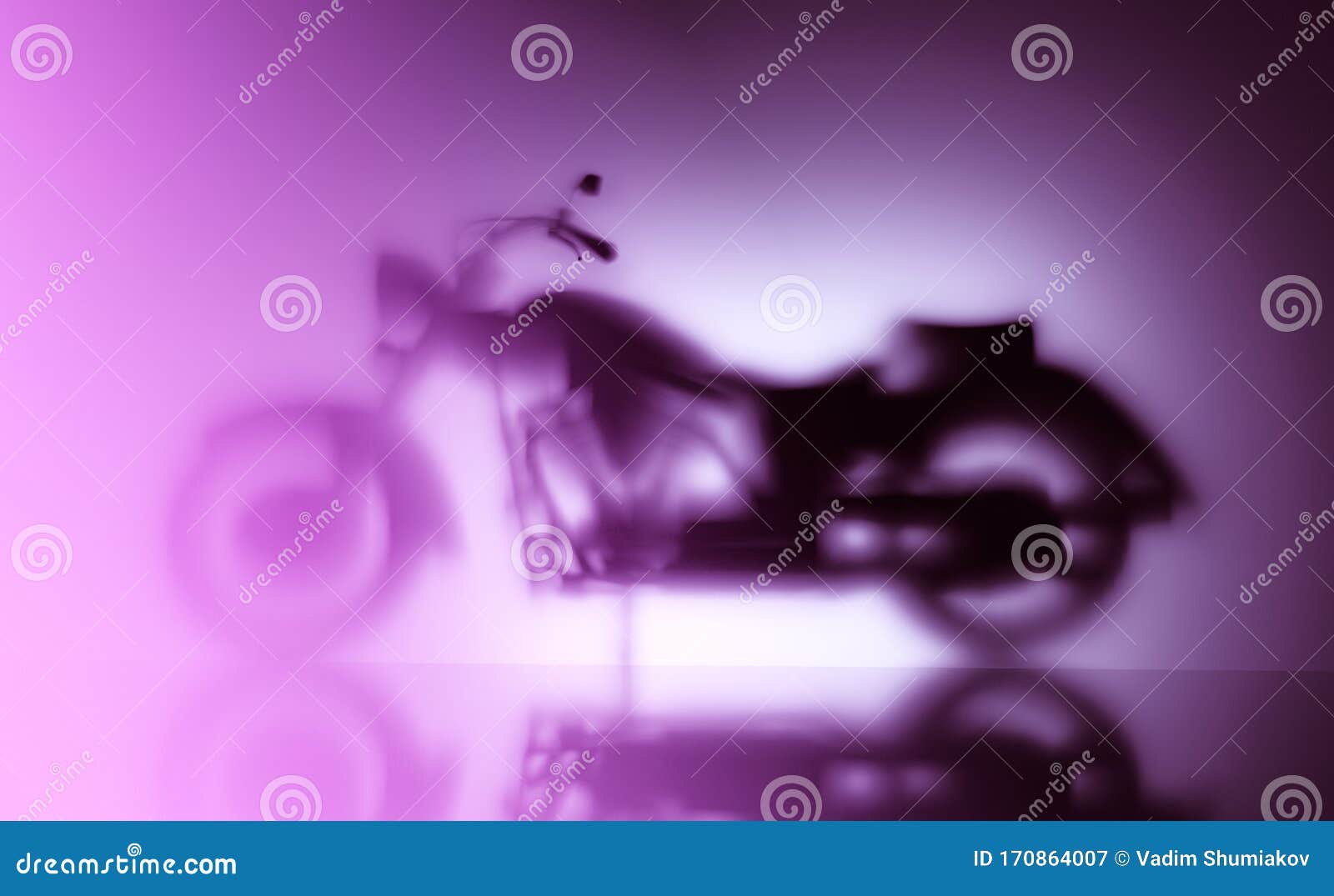 Awesome Metallic Dark Modern Motorcycle - 3D Illustration Stock ...