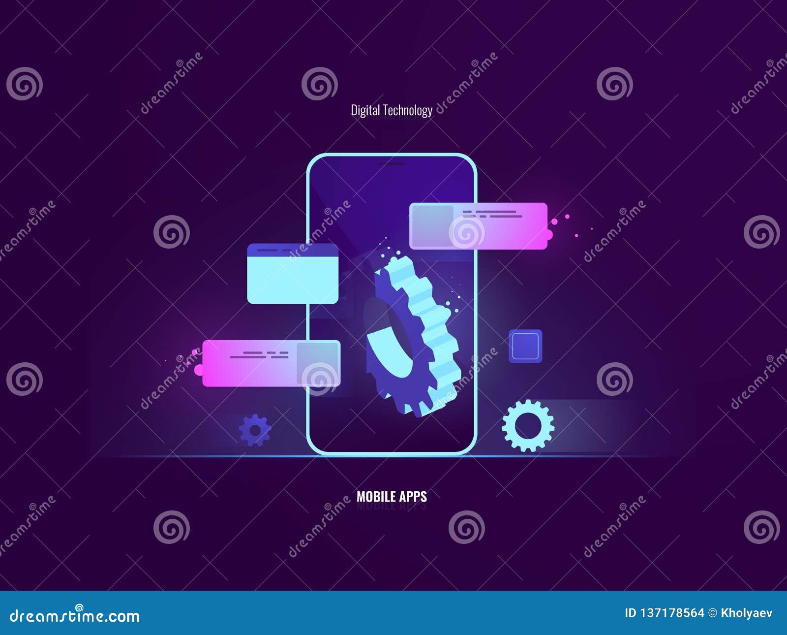 Awesome Mobile Software Application Development Concept, Mobile Phone ...