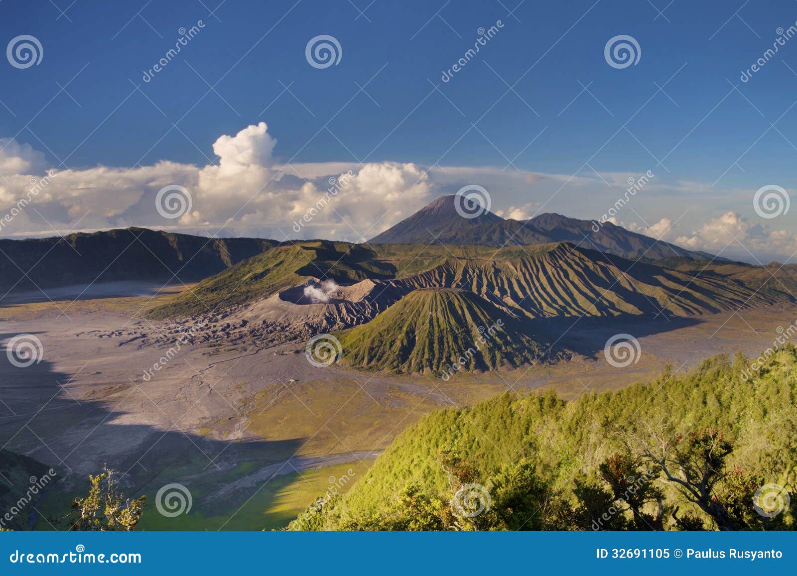 Awesome Mount Bromo, Indonesia Stock Image - Image of cone, cloud: 32691105