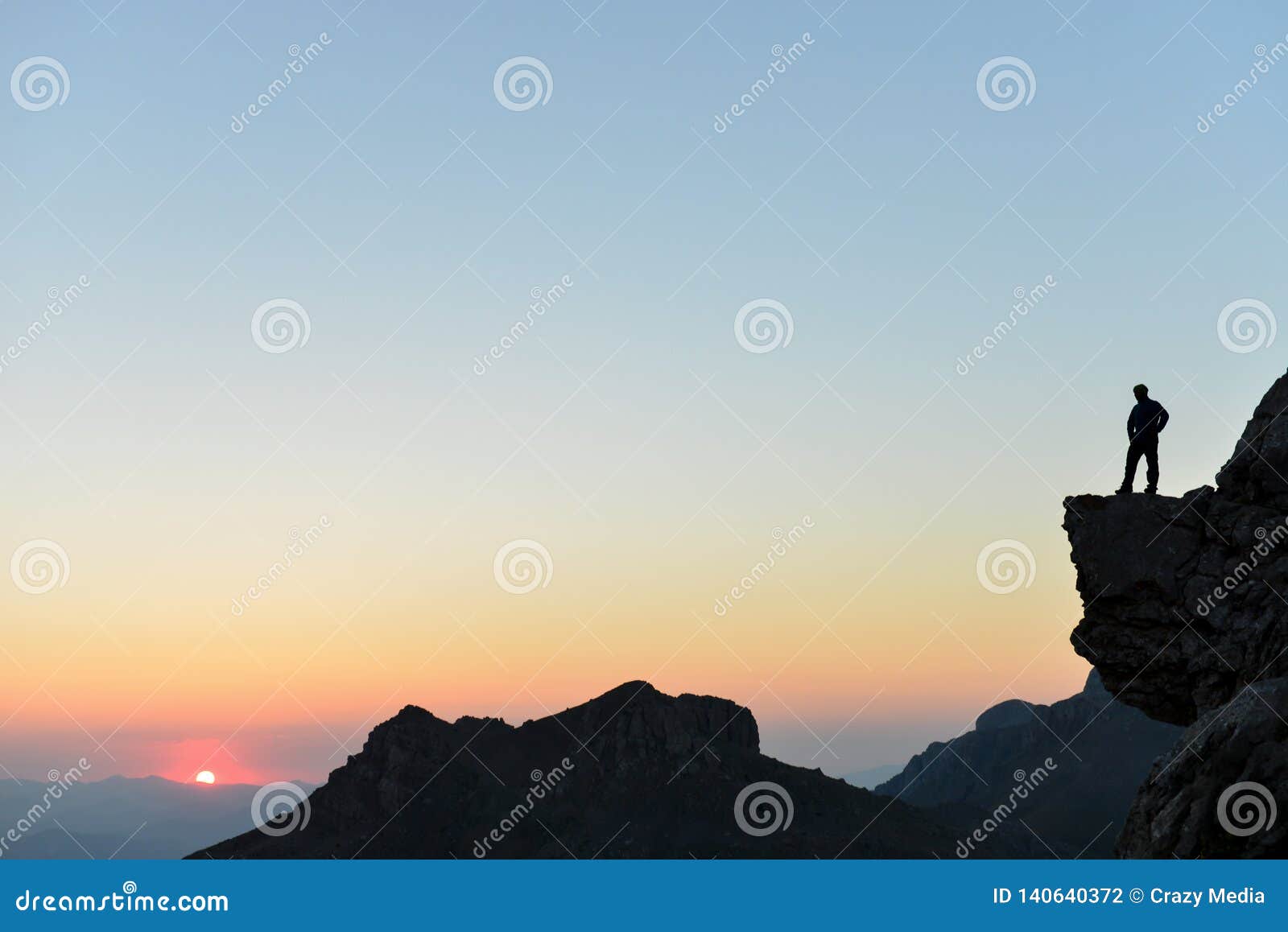 Awesome Mountain Landscapes, Strong and Proud Concept for Climber Stock ...