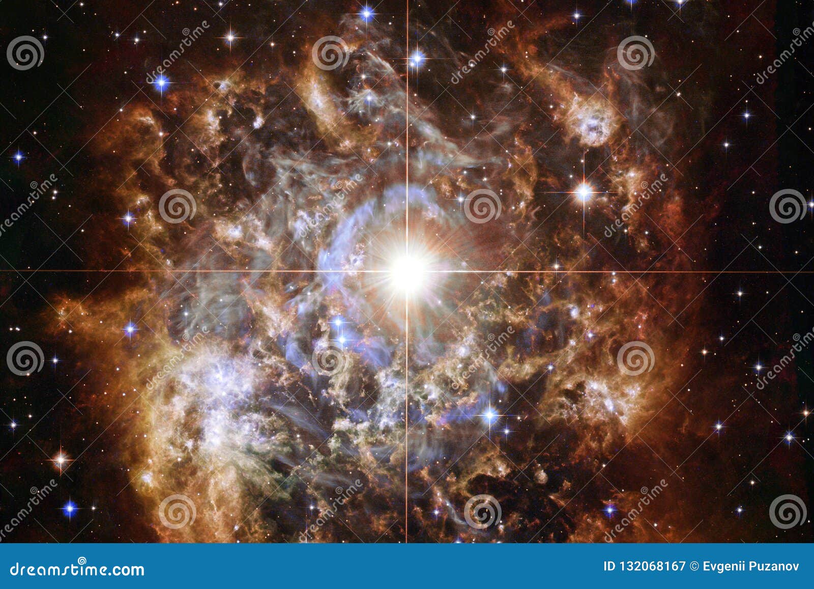 Awesome Nebula. Billions of Galaxies in the Universe Stock Image ...