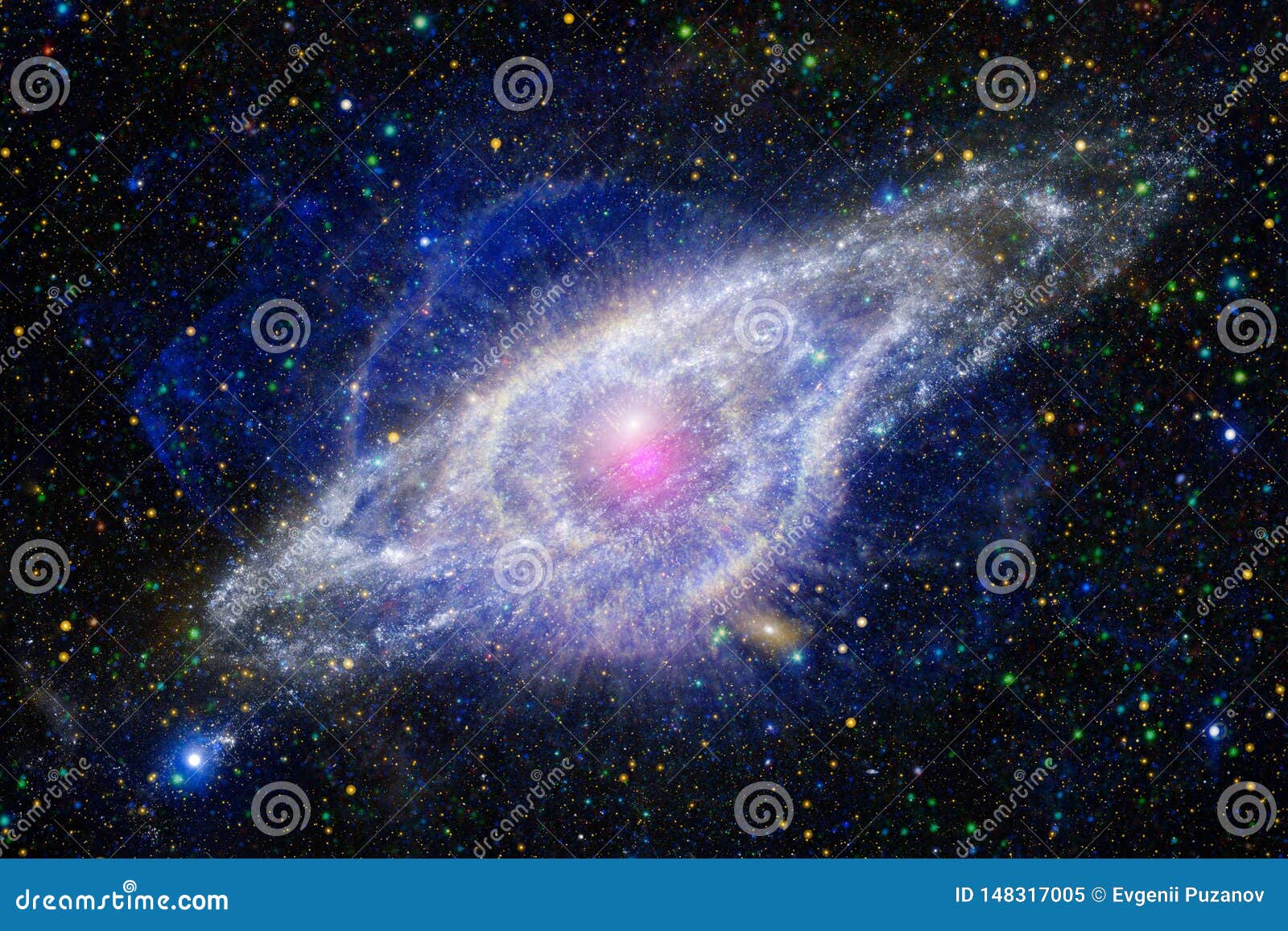 Awesome Nebula. Billions of Galaxies in the Universe Stock Image ...