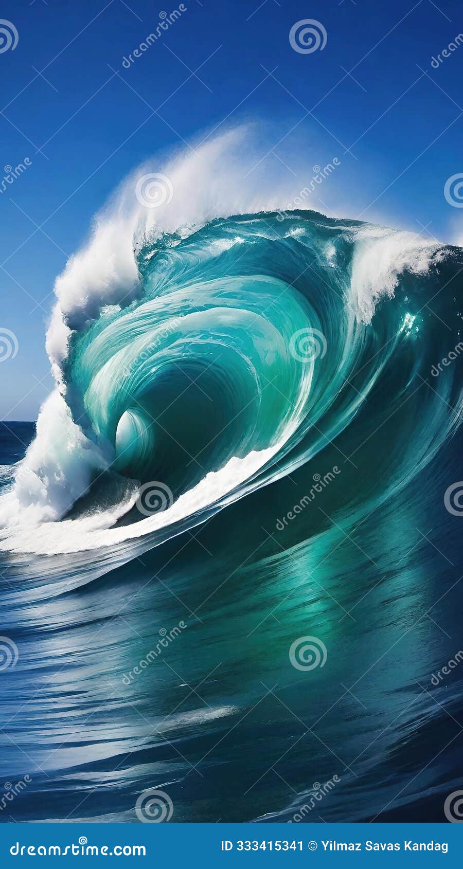 Awesome Ocean Wave. a Stunning Image that Captures the Moment a ...