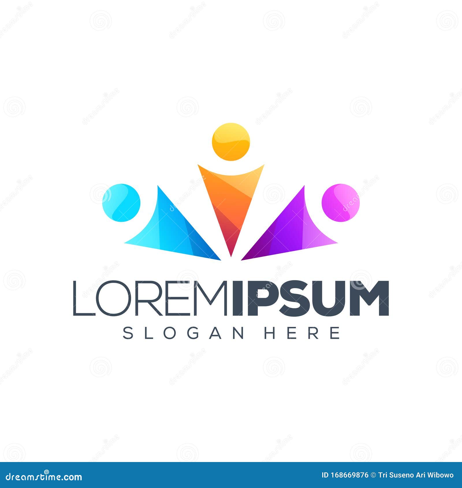 Awesome People Play Logo, Play Button Logo With Human Shape Cartoon ...