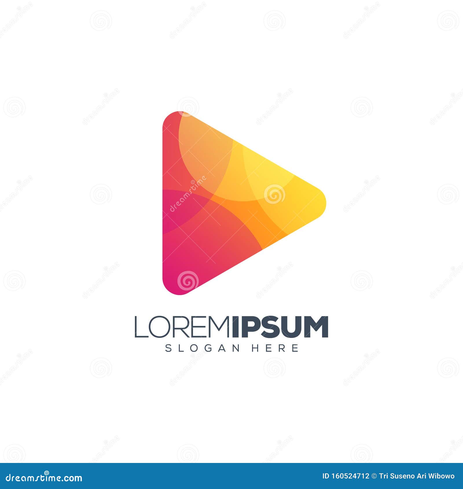 Play Logo Design Vector Illustration Stock Illustration - Illustration ...