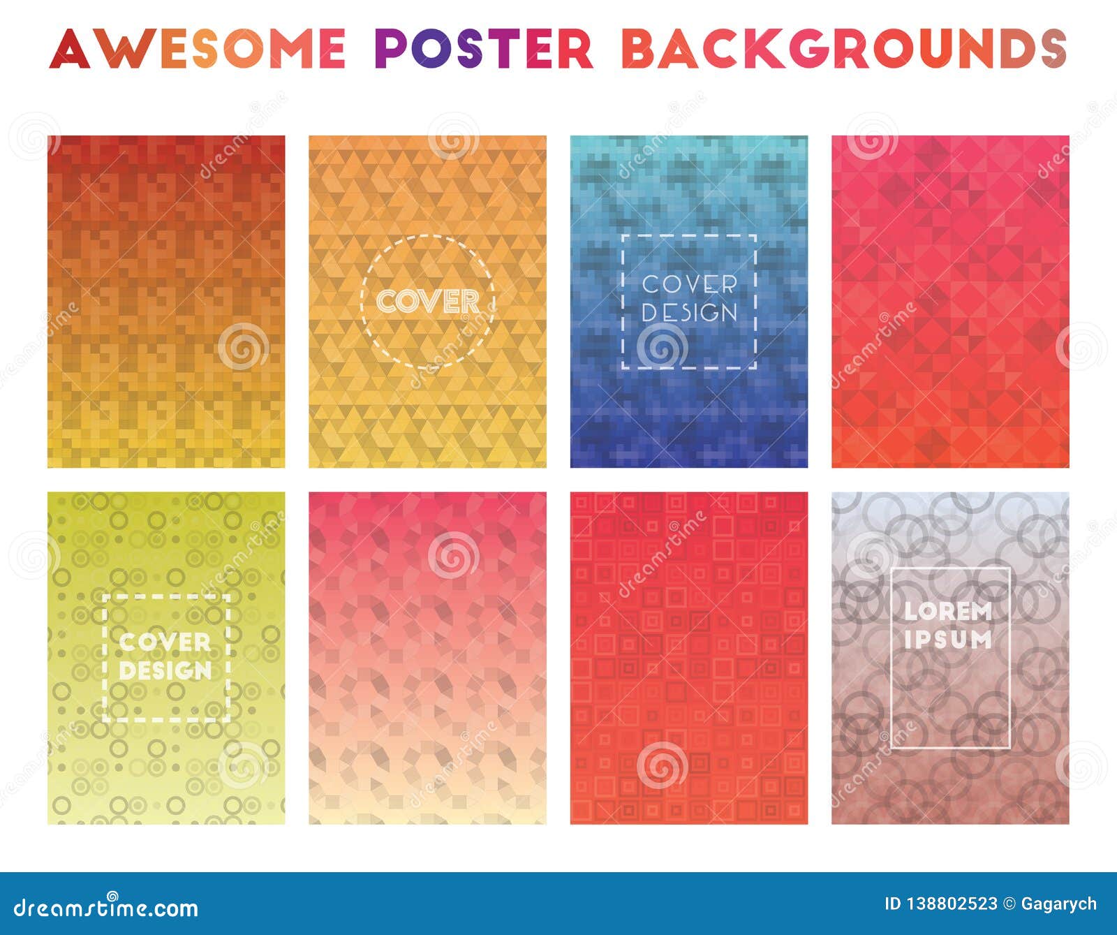 Awesome Poster Backgrounds. Stock Vector - Illustration of alluring ...