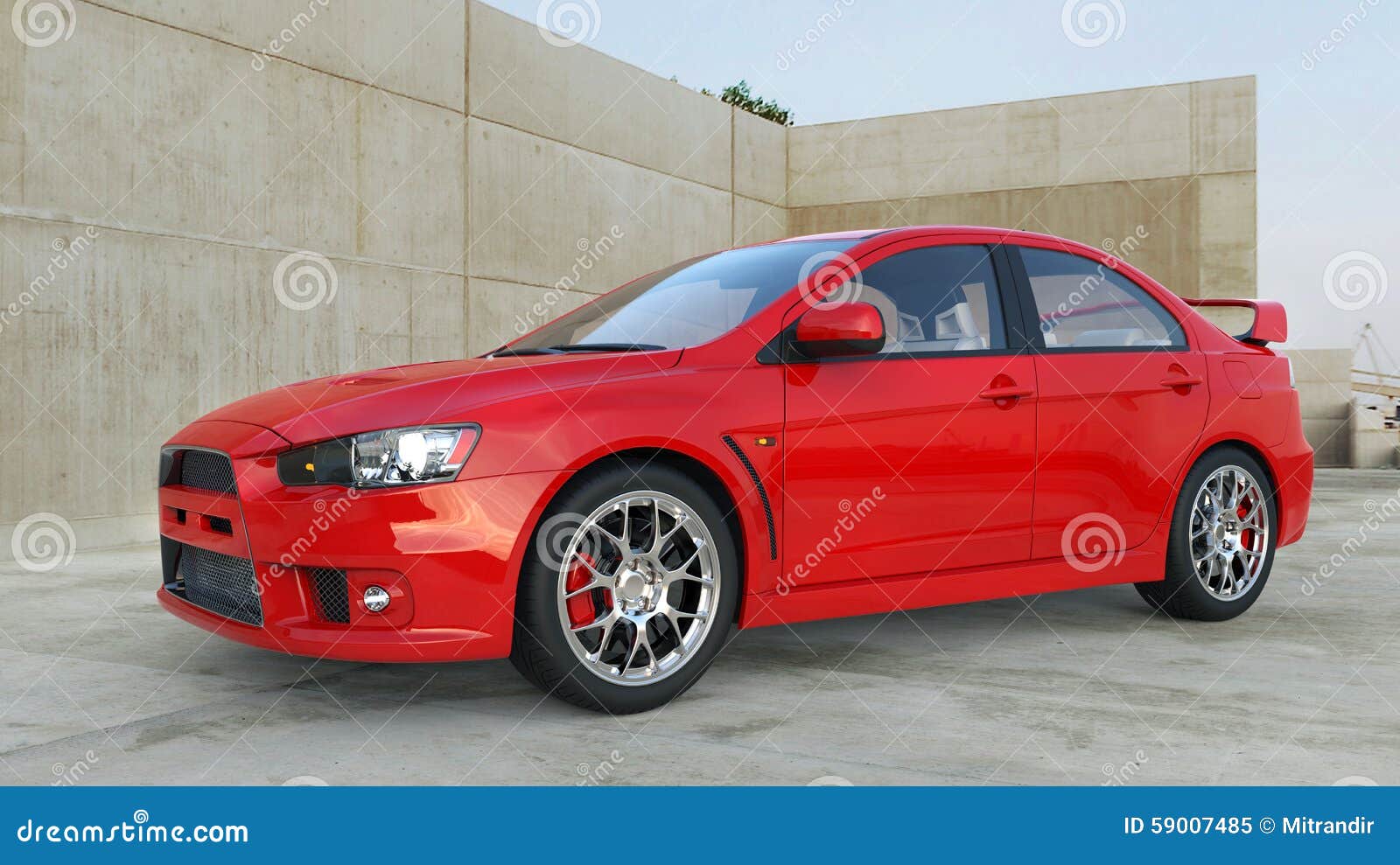 Awesome Red Sports Car stock image. Image of metallic - 59007485
