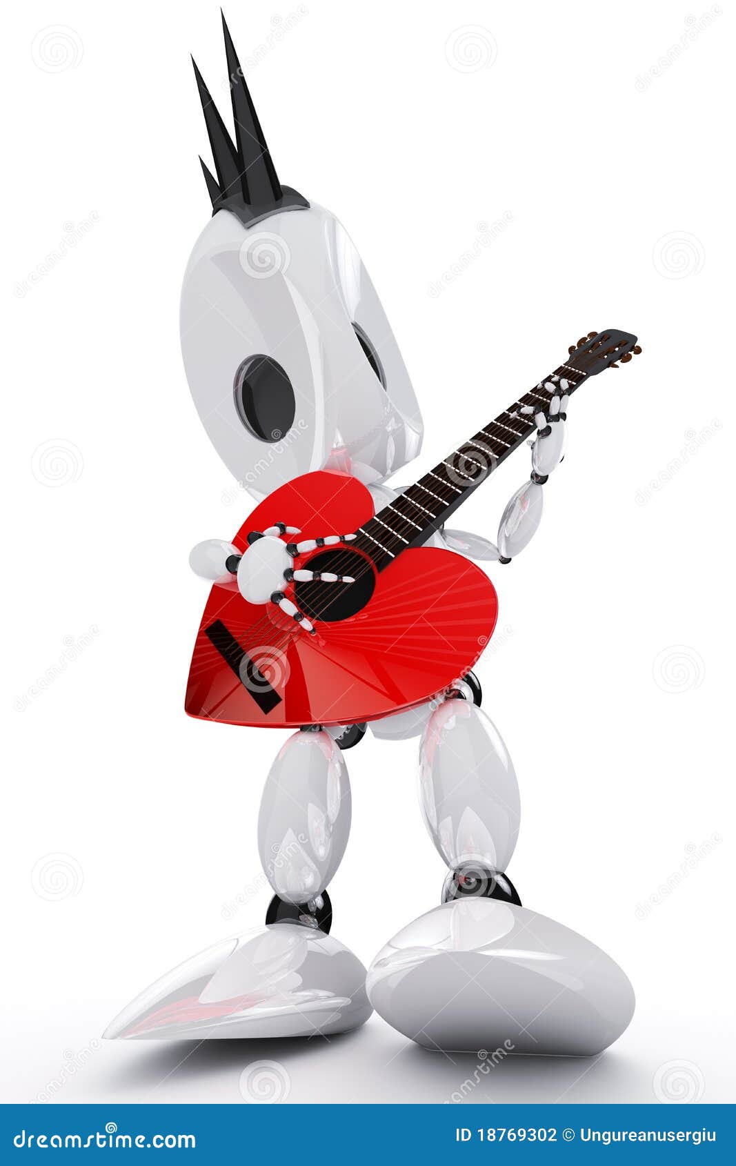 Awesome robot rock star stock illustration. Illustration of dance ...